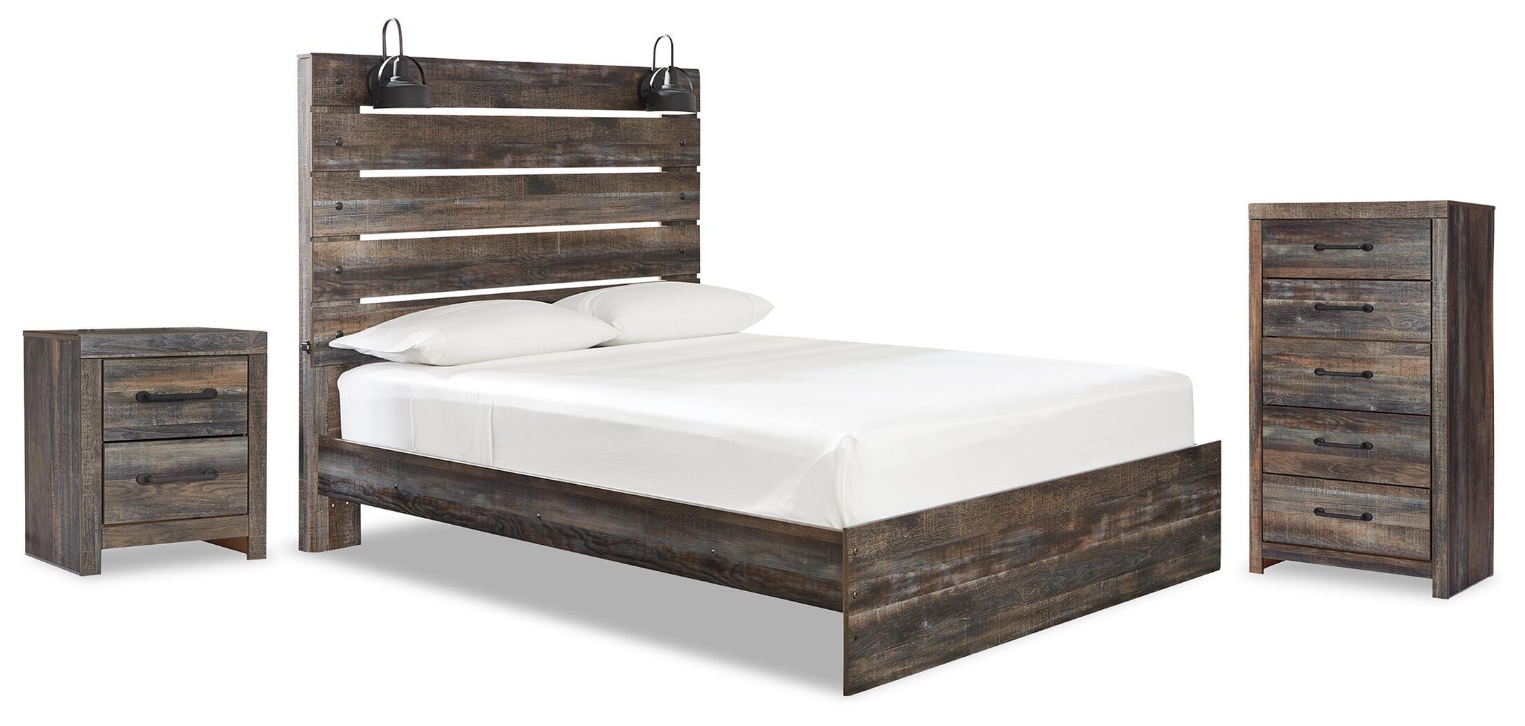 Click here for Drystan Queen Panel Bed with Chest and Nightstand... prices