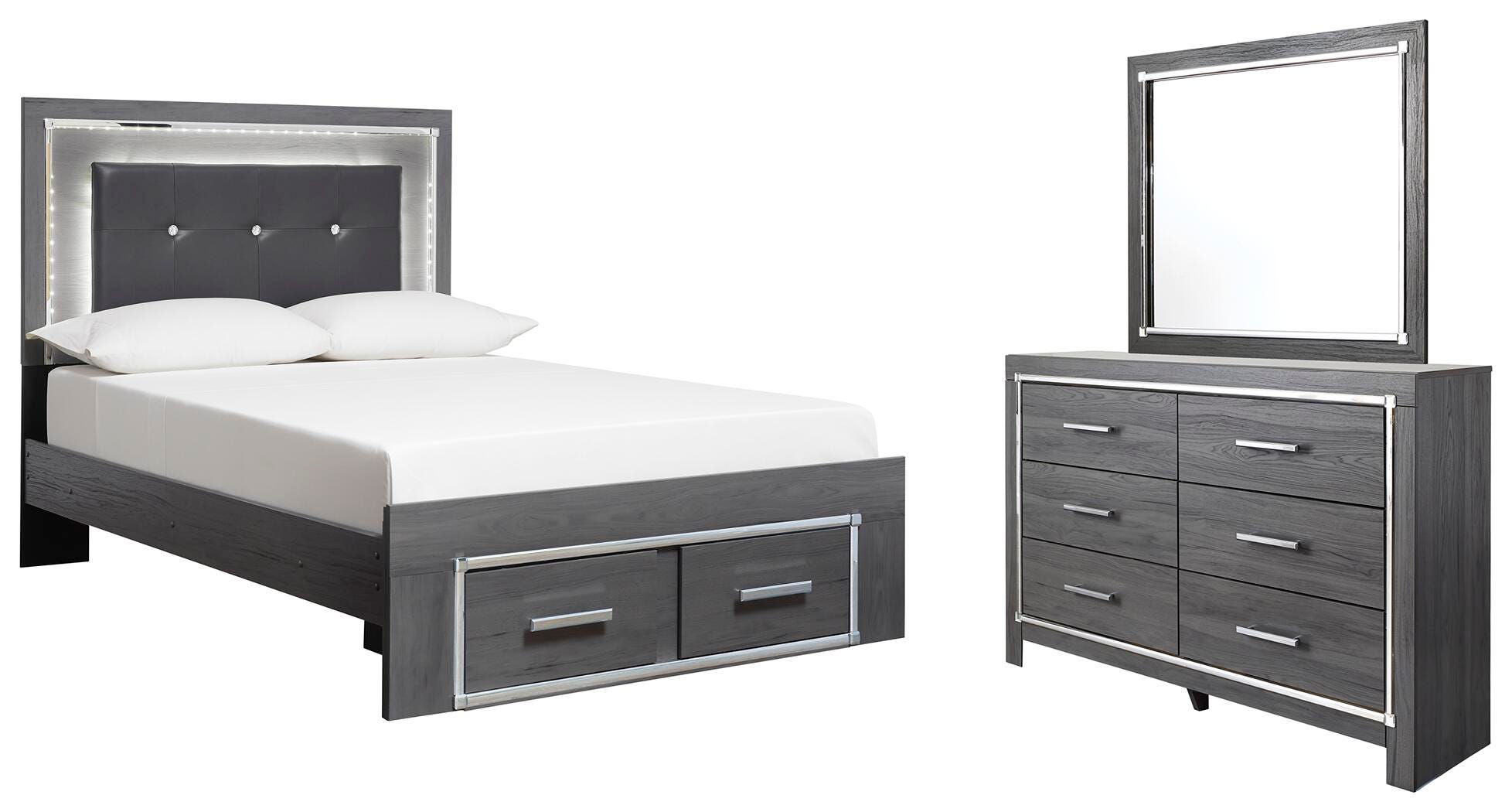 Click here for Lodanna Full Panel Bed with 2 Storage Drawers with... prices
