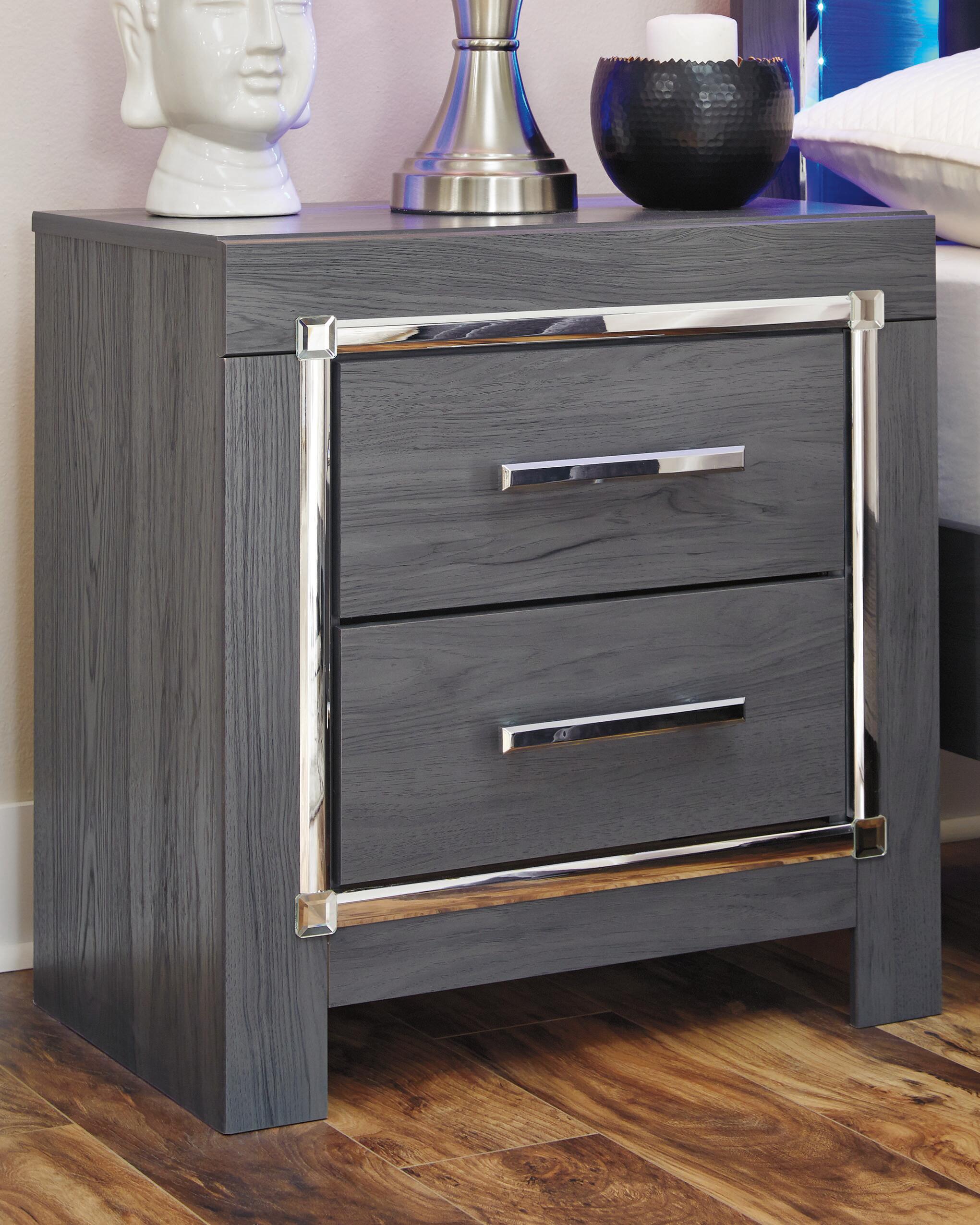 Click here for Lodanna 24 2 Drawer Charging Nightstand  Gray prices