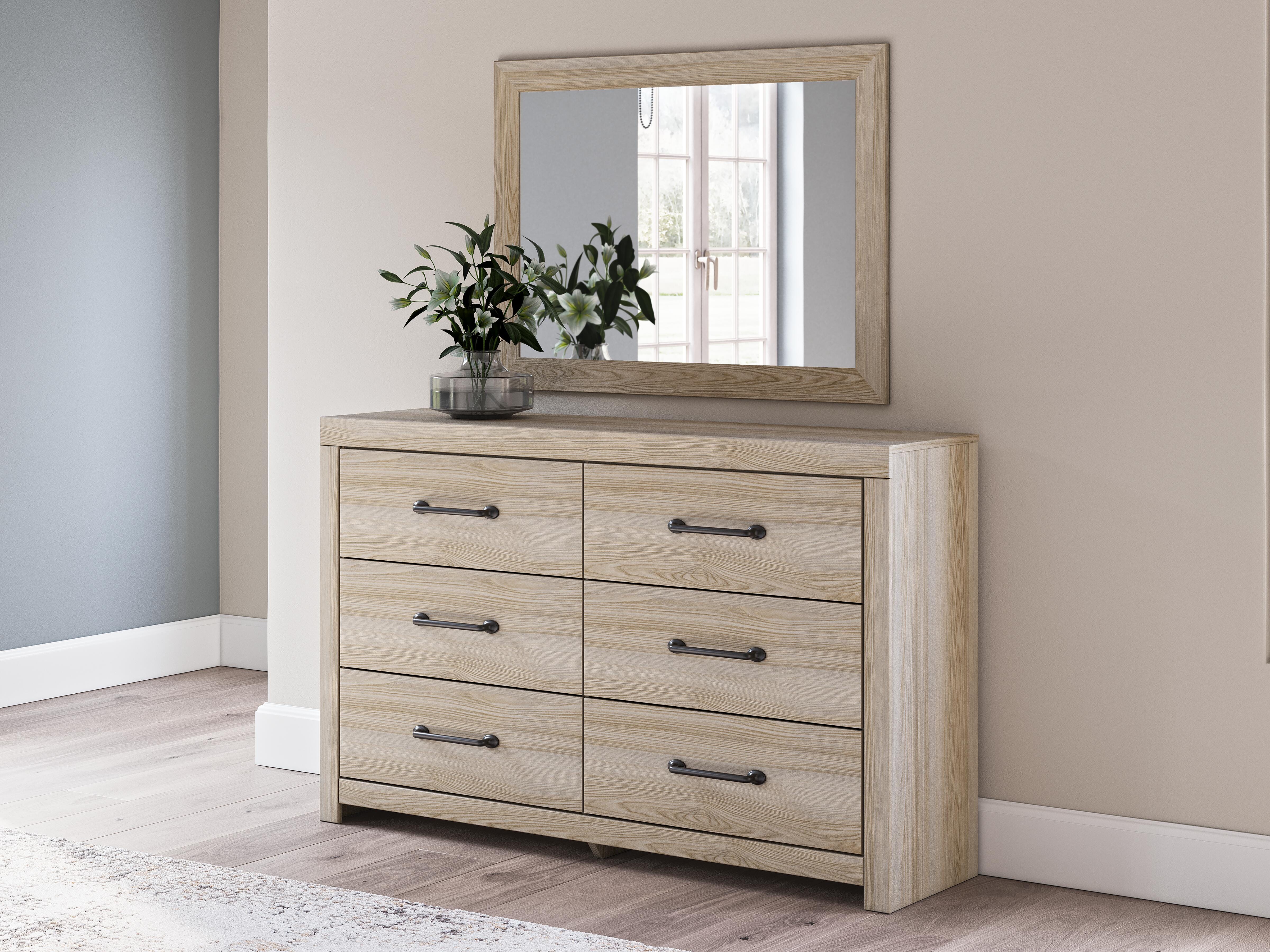 Click here for Senbry 6 Drawer Dresser and Mirror  Tan prices