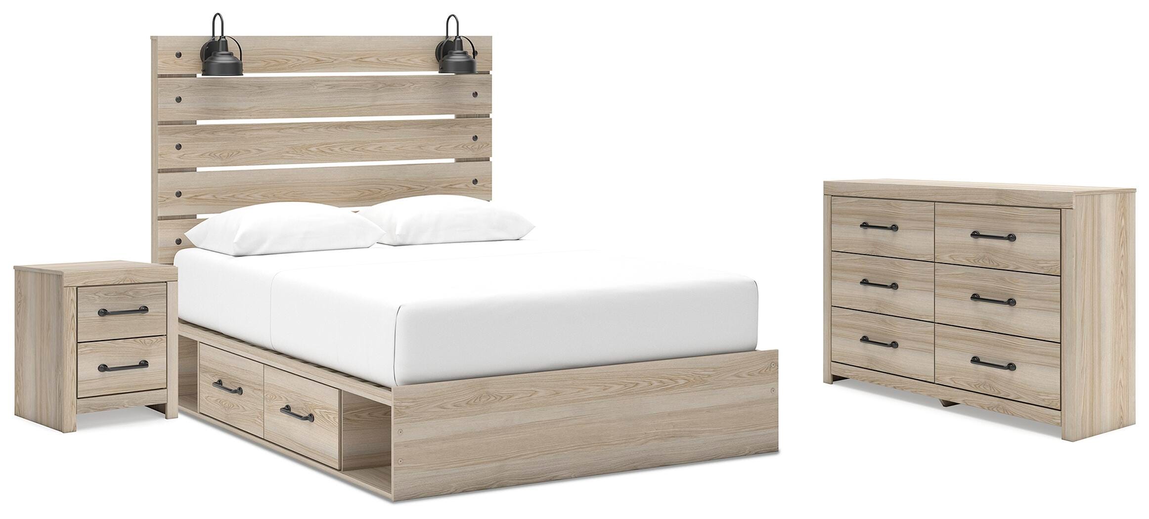 Click here for Senbry Queen Panel Bed with Dresser and Nightstand prices