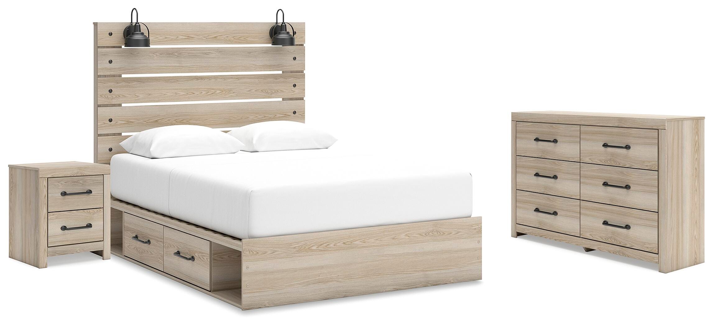 Click here for Senbry Queen Panel Bed with Dresser and Nightstand prices