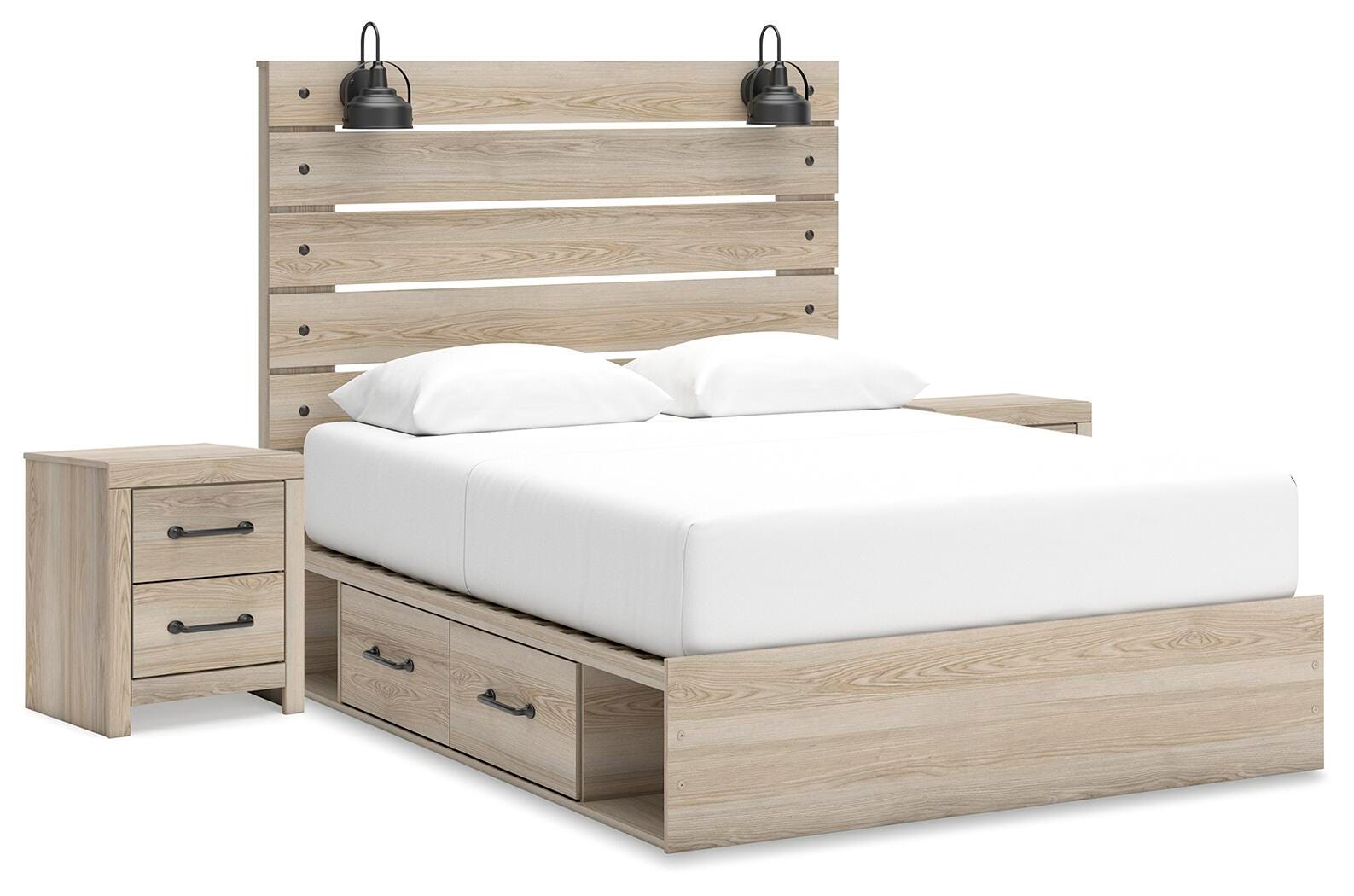 Click here for Senbry Queen Panel Bed with 2 Nightstands prices