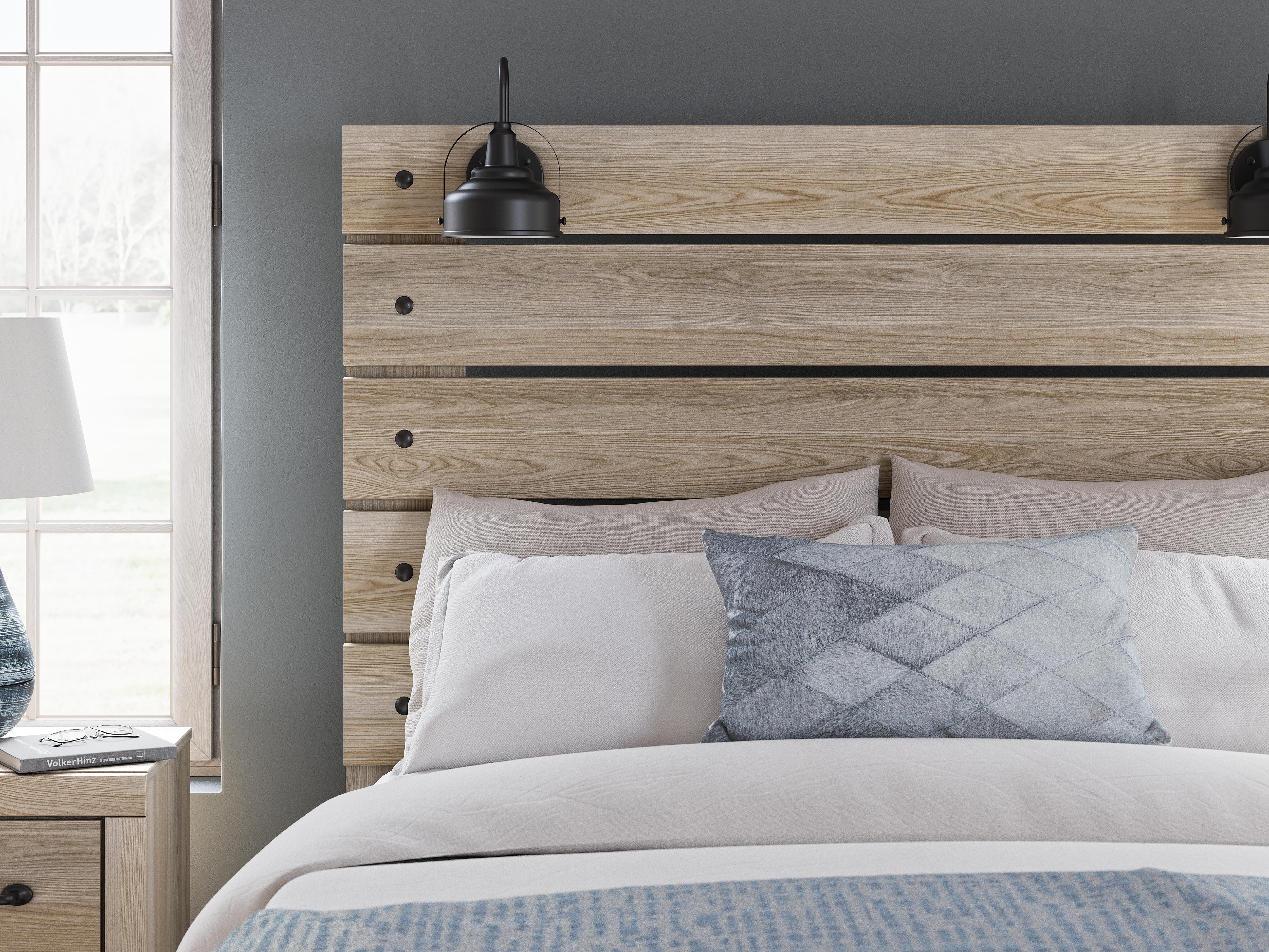 Click here for Senbry Queen Panel Headboard  Tan prices
