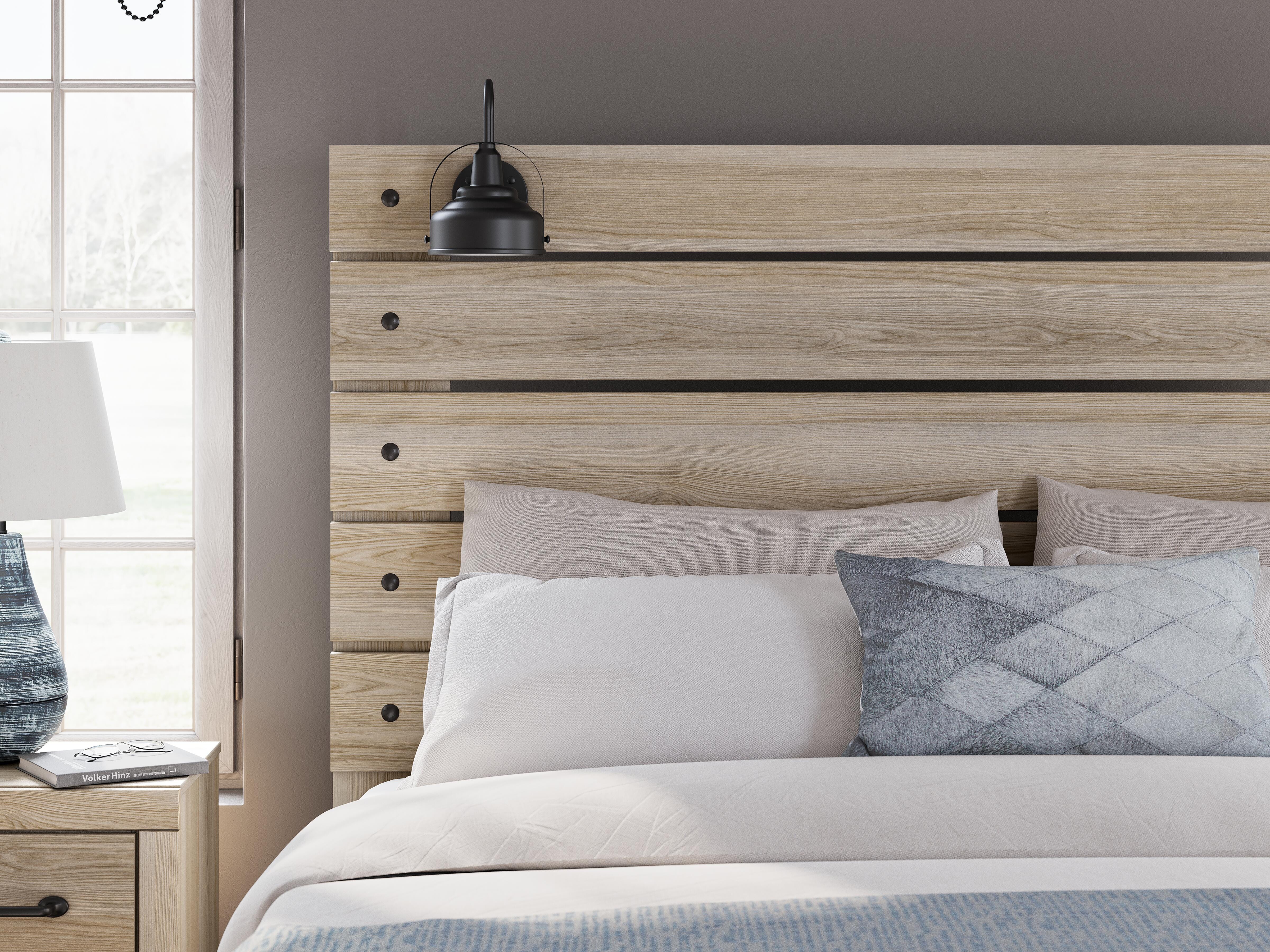 Click here for Senbry King Panel Headboard  Tan prices