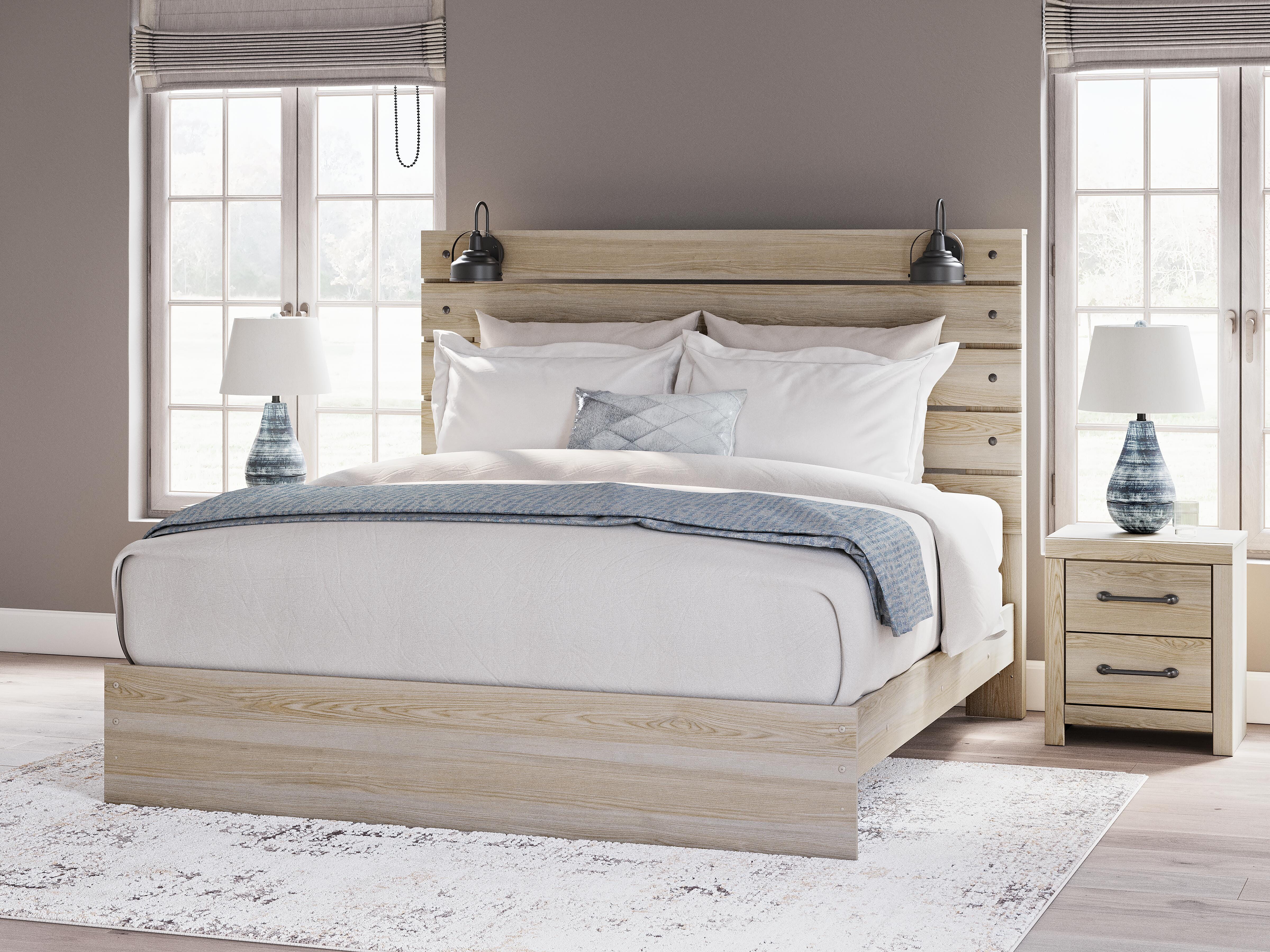 Click here for Senbry King Panel Bed  Tan prices