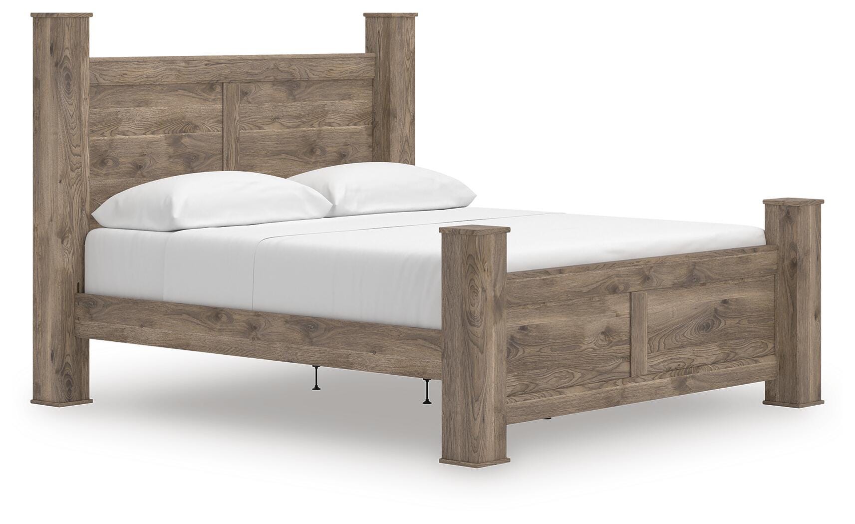 Click here for Keithland King Poster Bed  Brown prices