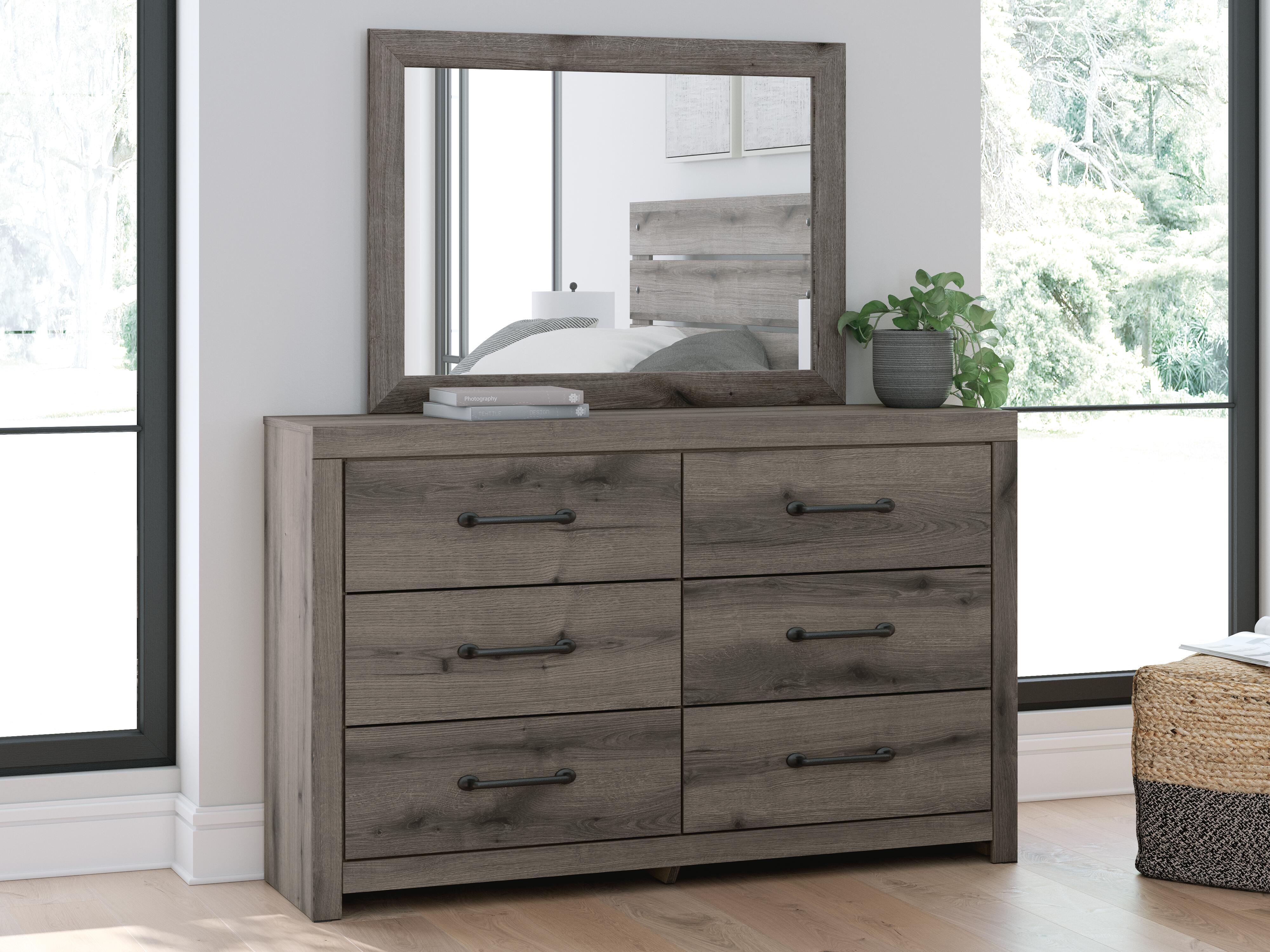 Click here for Urbanoore 6 Drawer Dresser and Mirror  Brown Gray prices