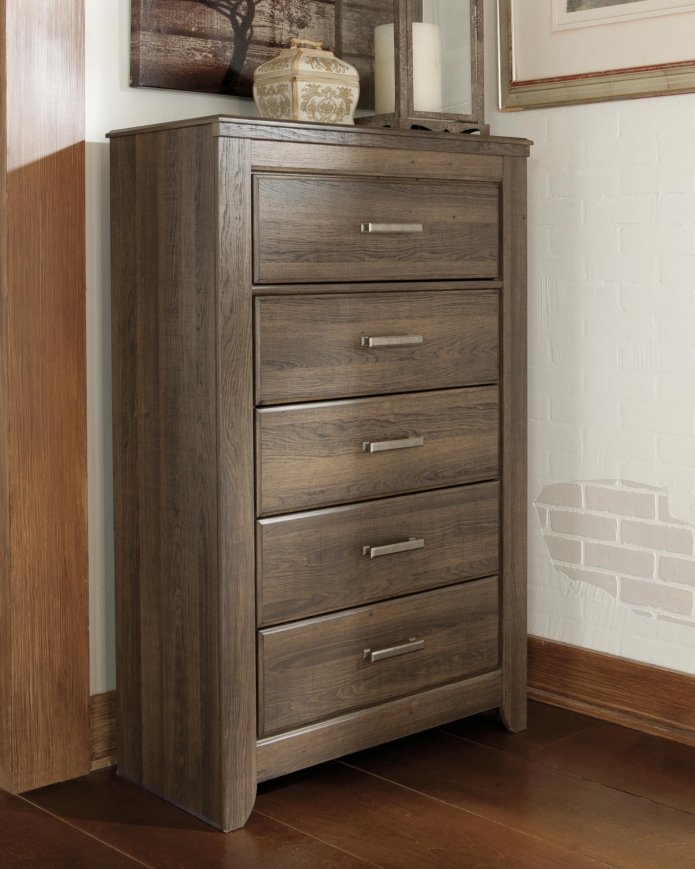 Click here for Juararo 5 Drawer Chest of Drawers  Dark Brown prices