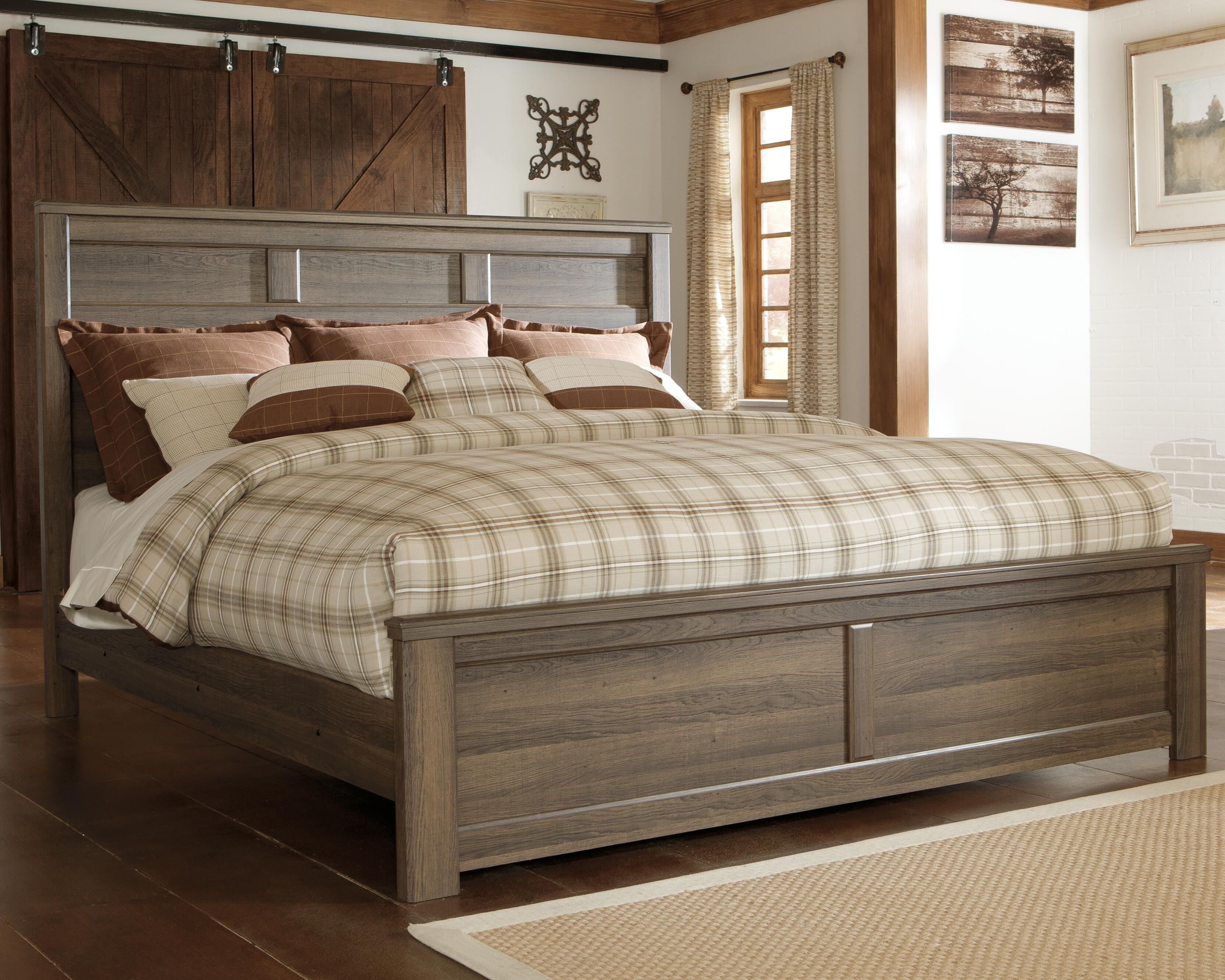 Click here for Juararo California King Panel Bed  Dark Brown prices