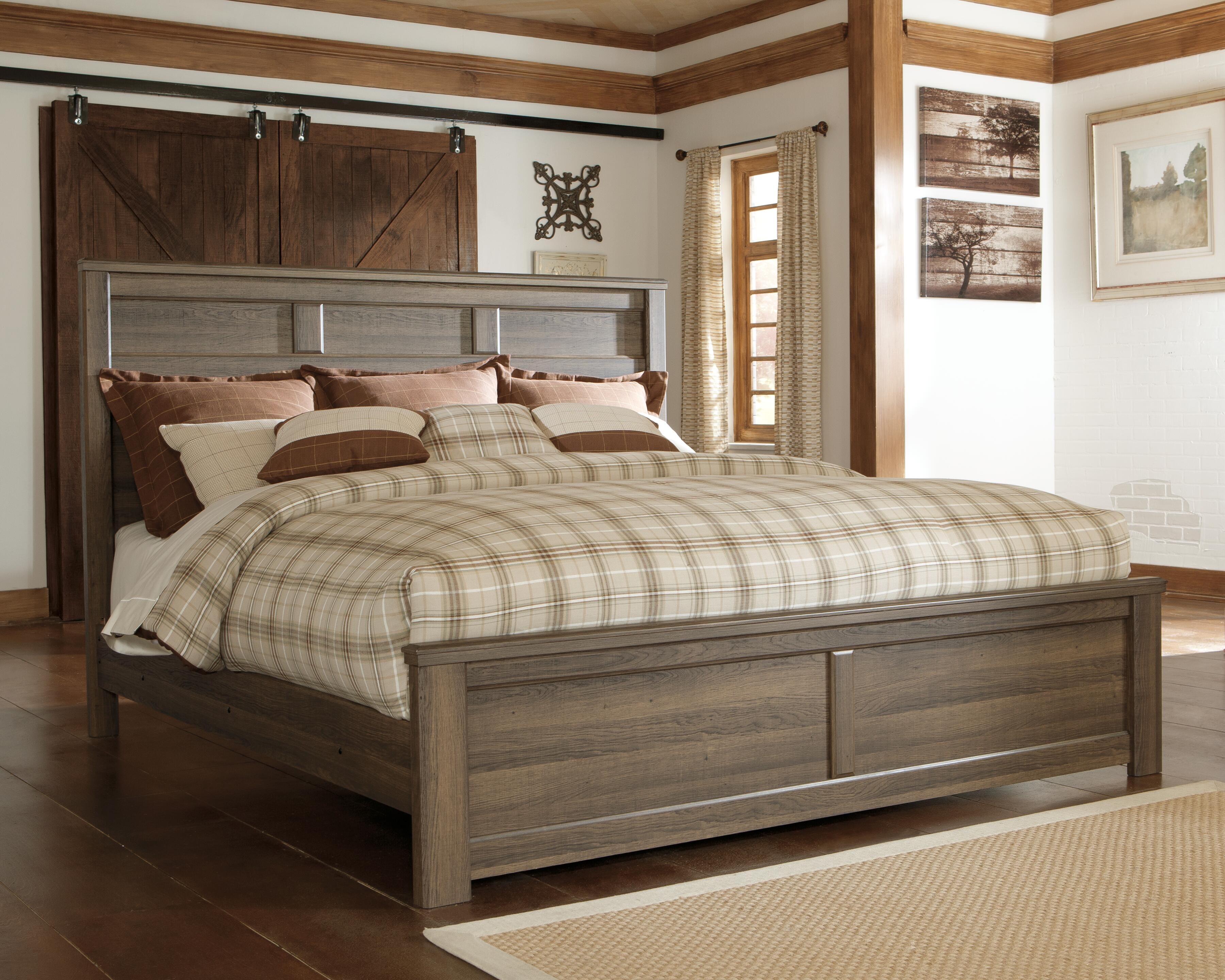 Click here for Juararo King Panel Bed  Dark Brown prices