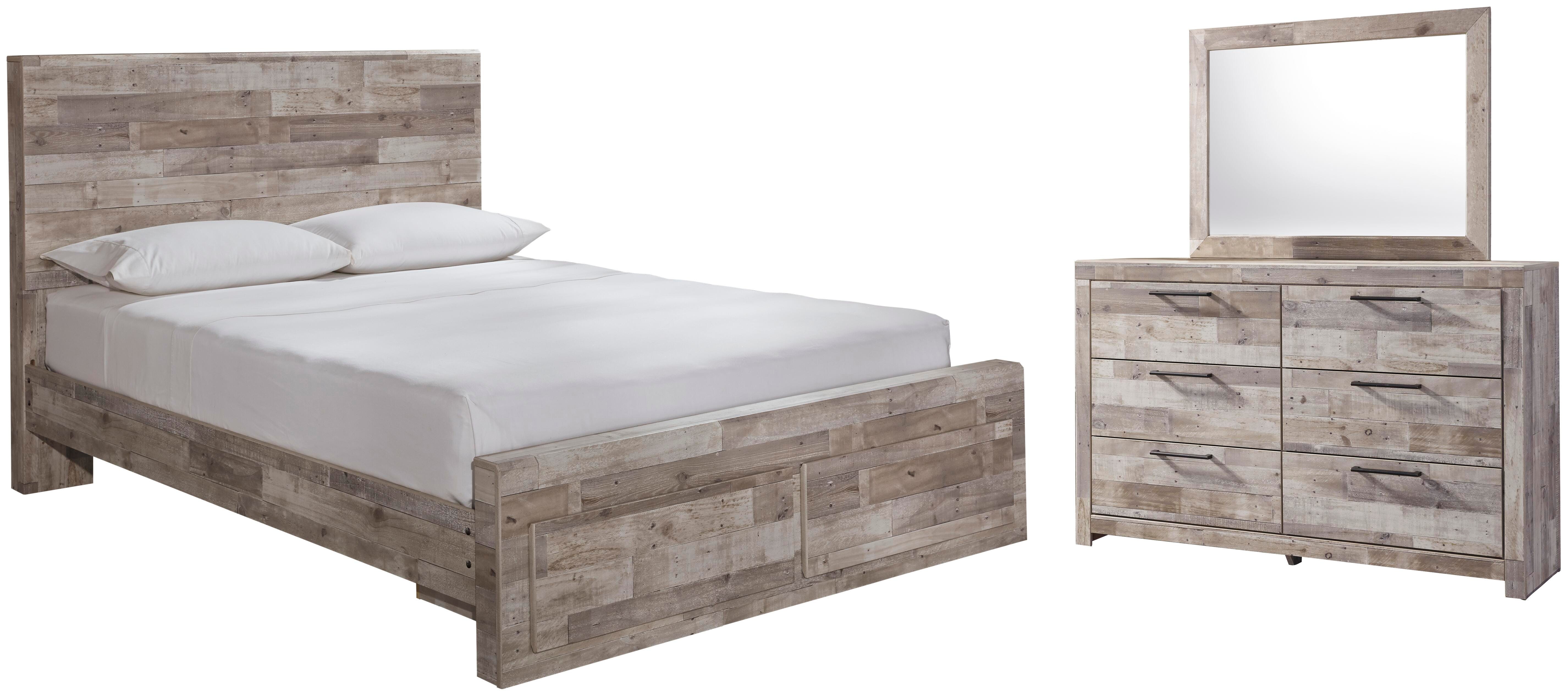 Click here for Effie Queen Panel Bed with 2 Storage Drawers with... prices