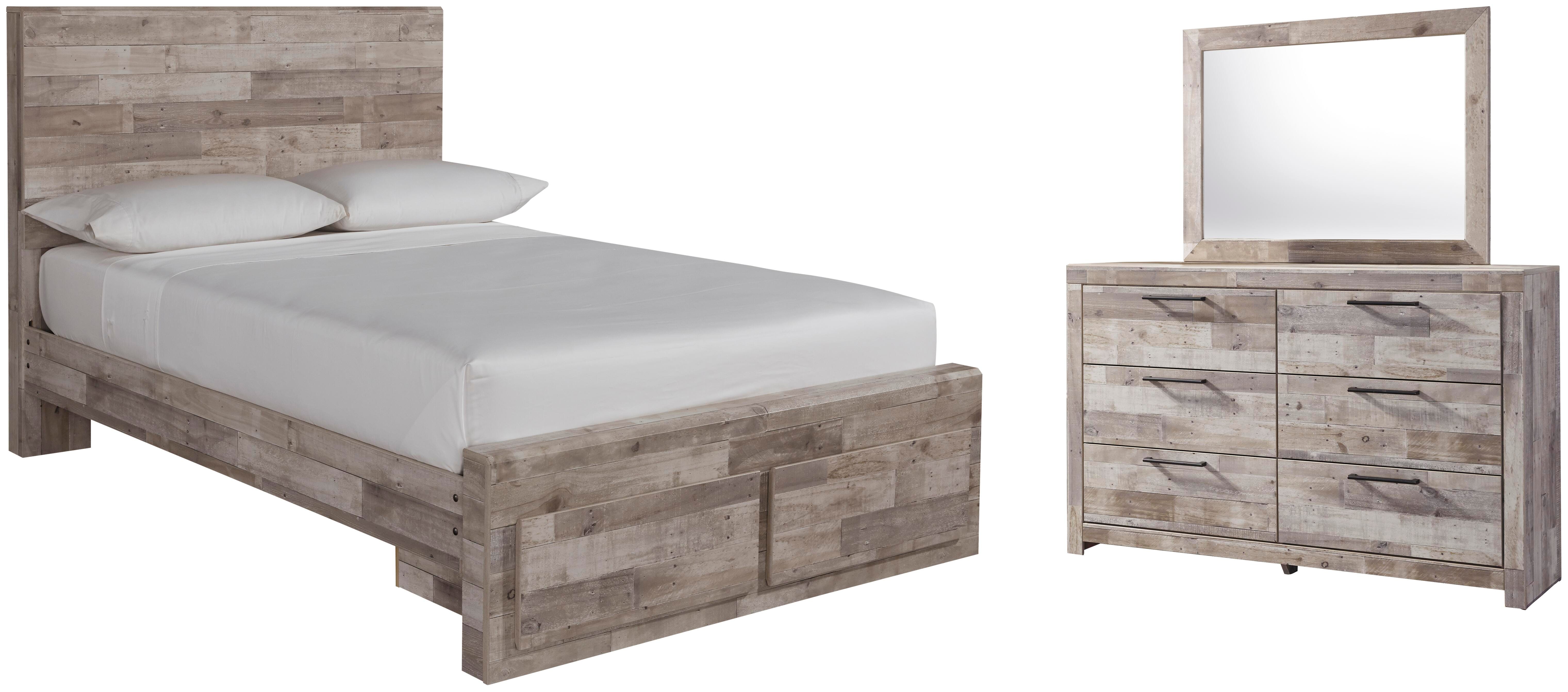 Click here for Effie Full Panel Bed with 2 Storage Drawers with M... prices