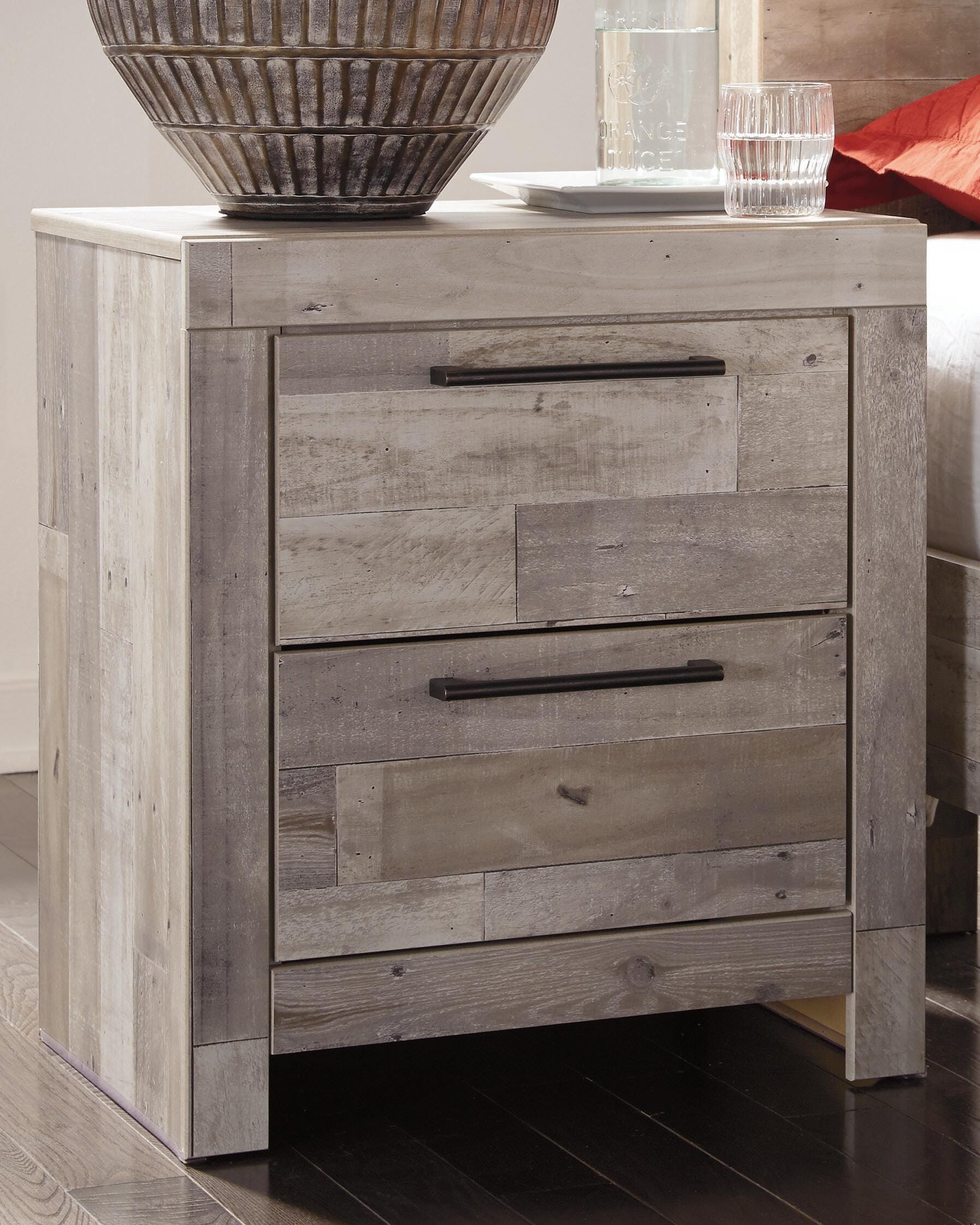 Click here for Effie 22 2 Drawer Charging Nightstand  Whitewash prices