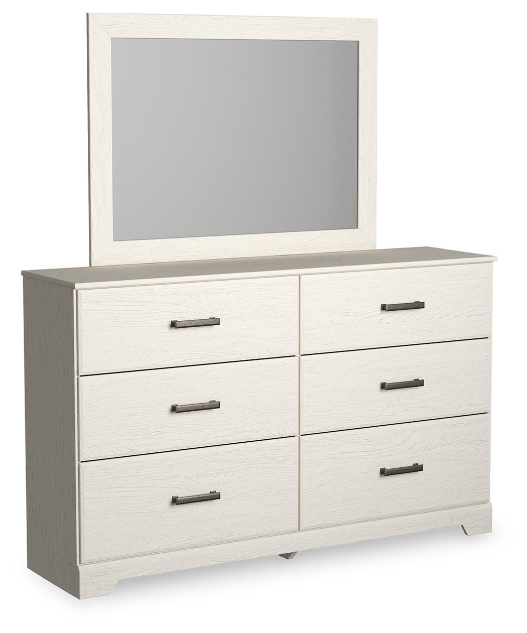 Click here for Stelsie 6 Drawer Dresser and Mirror  White prices