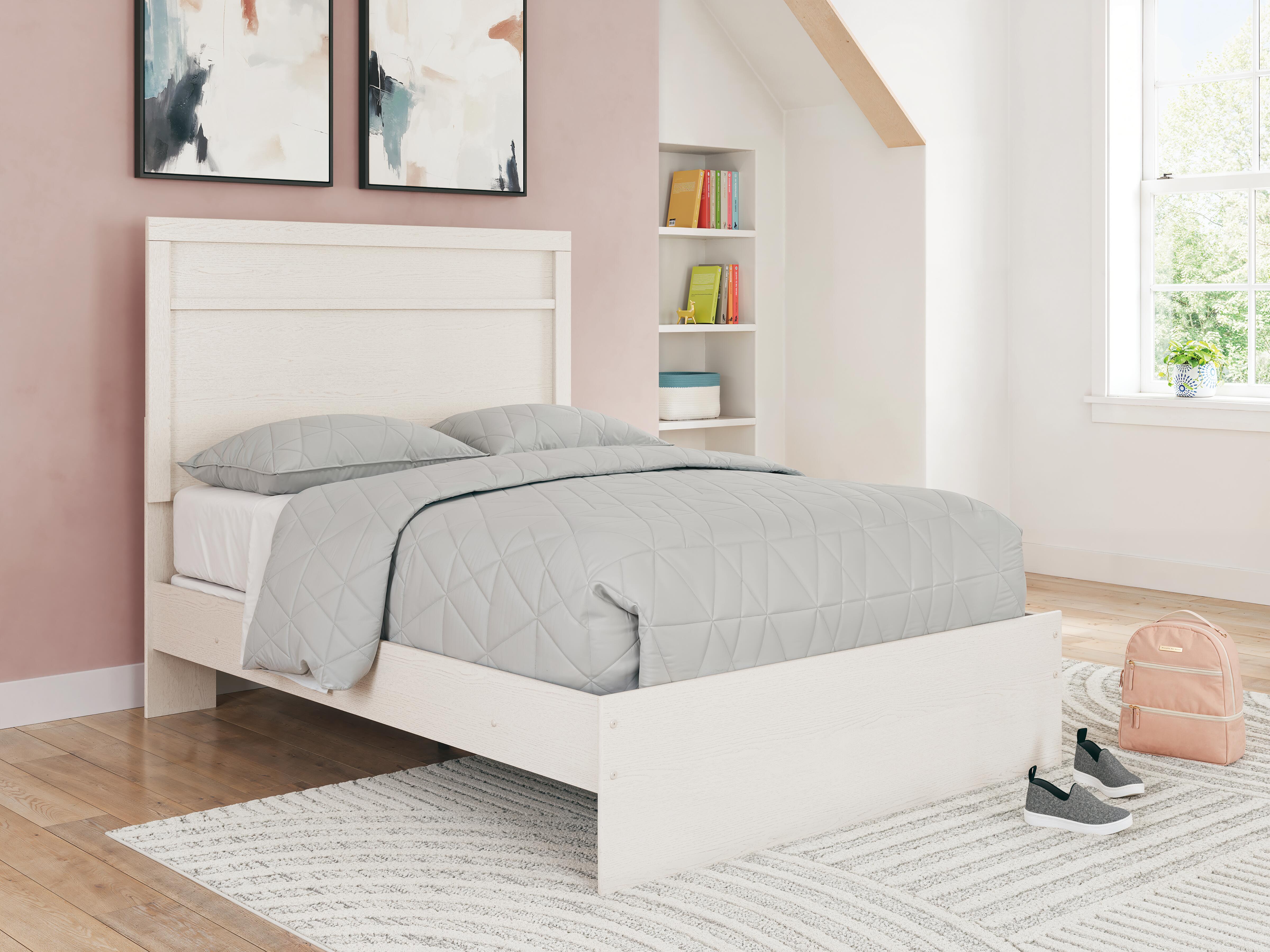 Click here for Stelsie Full Panel Bed  White prices