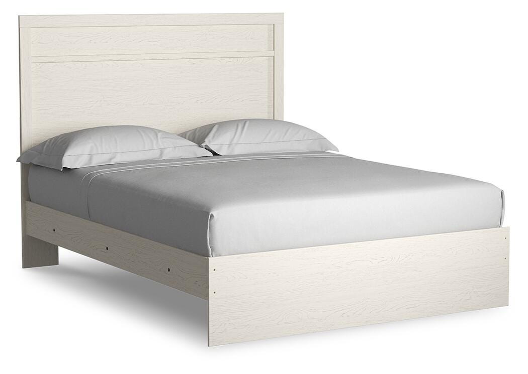 Click here for Stelsie Queen Panel Bed  White prices