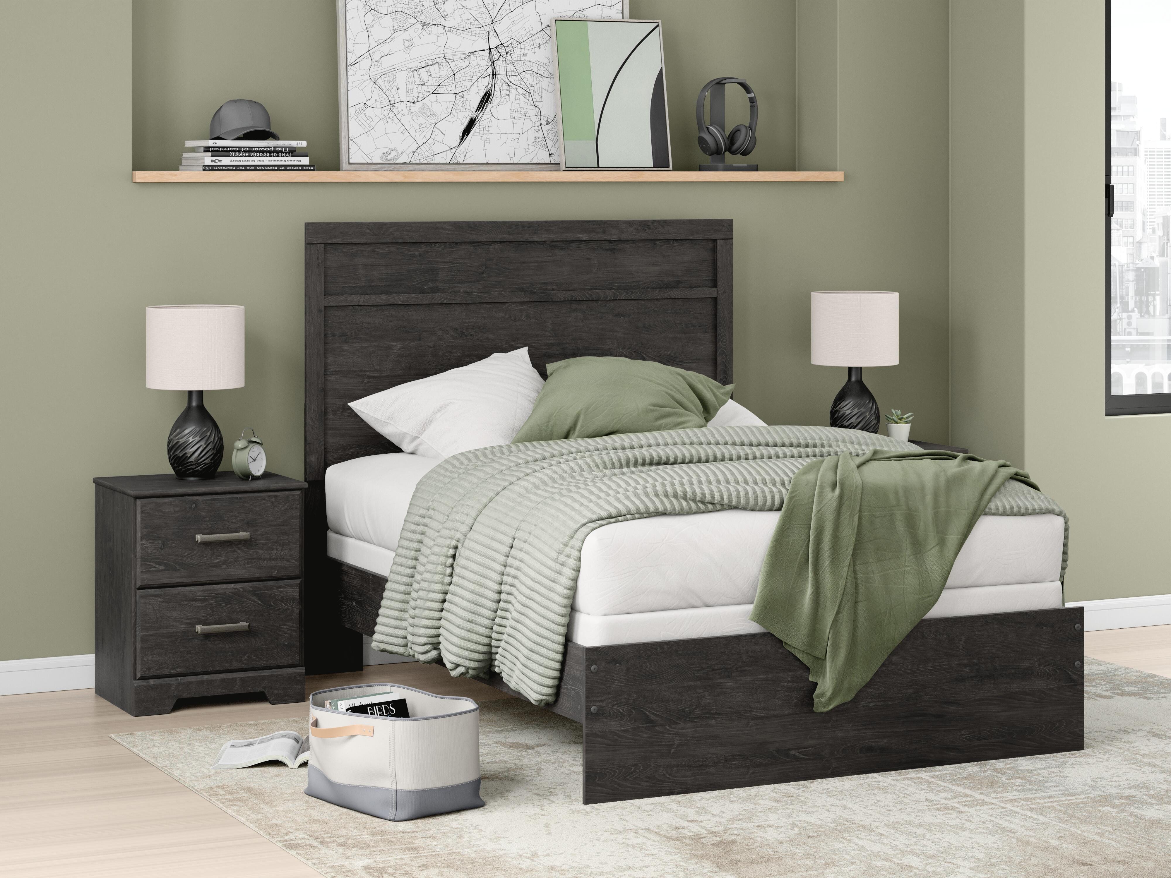 Click here for Belachime Full Panel Bed  Charcoal prices