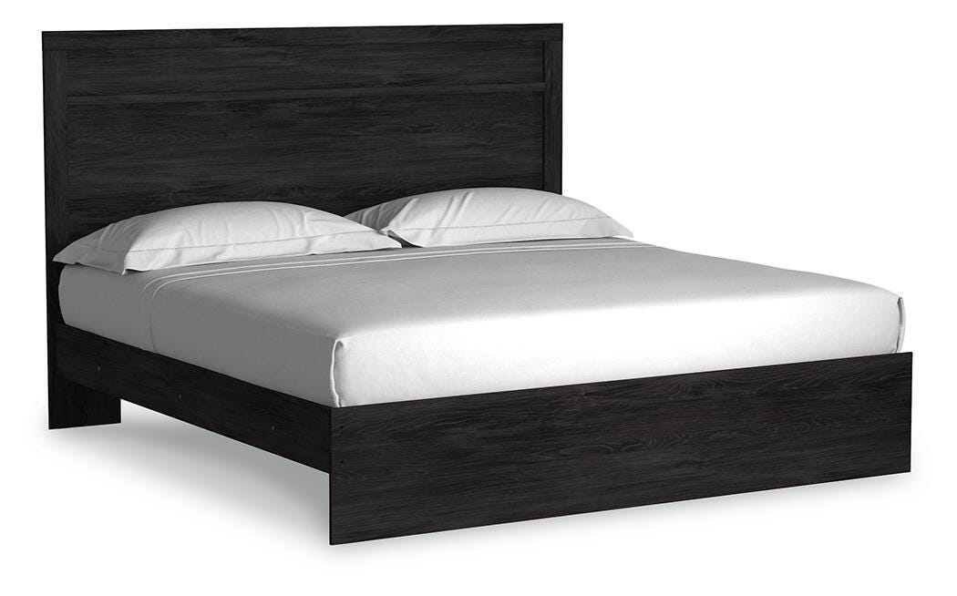 Click here for Belachime King Panel Bed  Charcoal prices