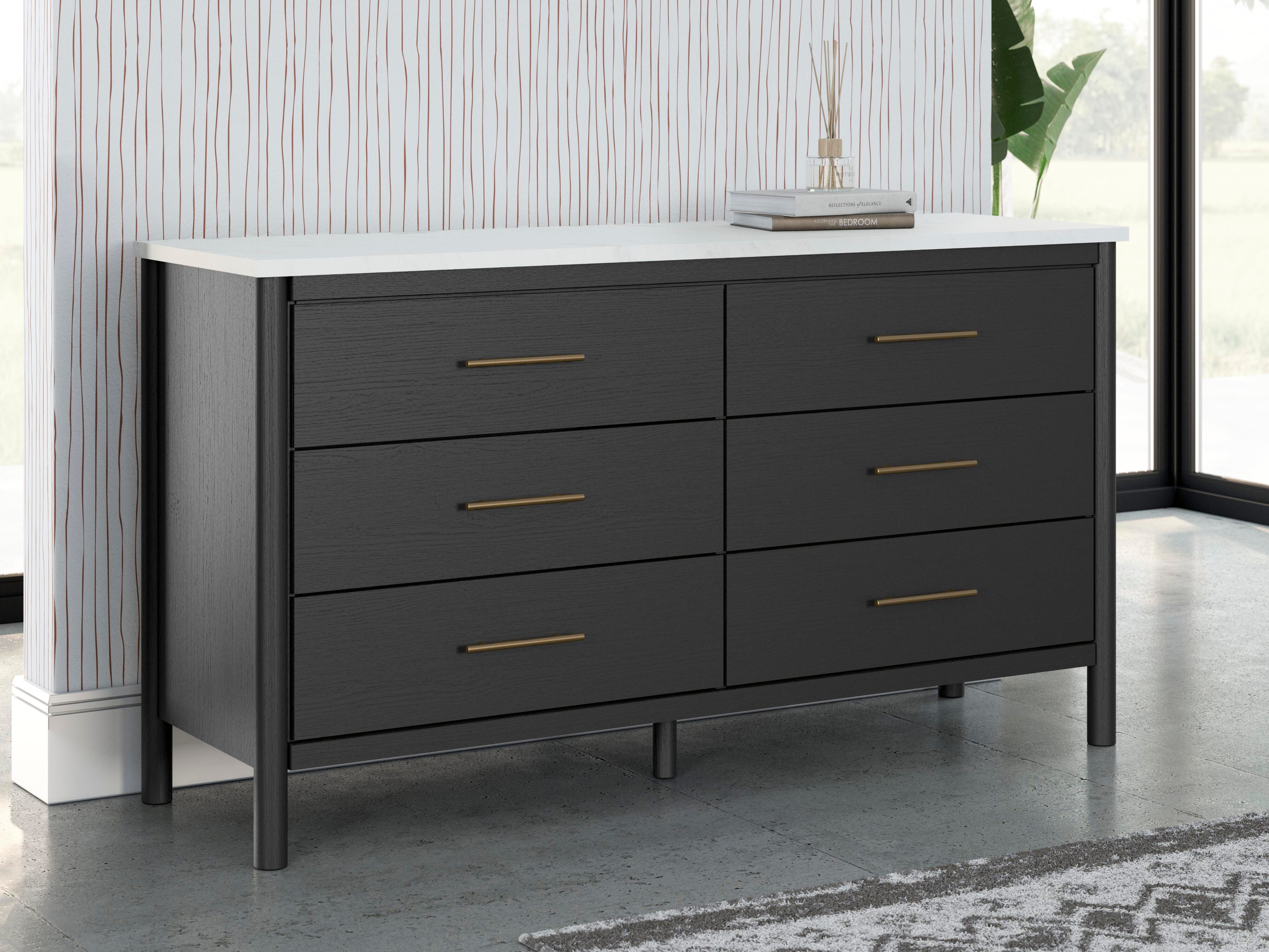 Click here for Cadmori 6 Drawer Dresser  Black/White prices
