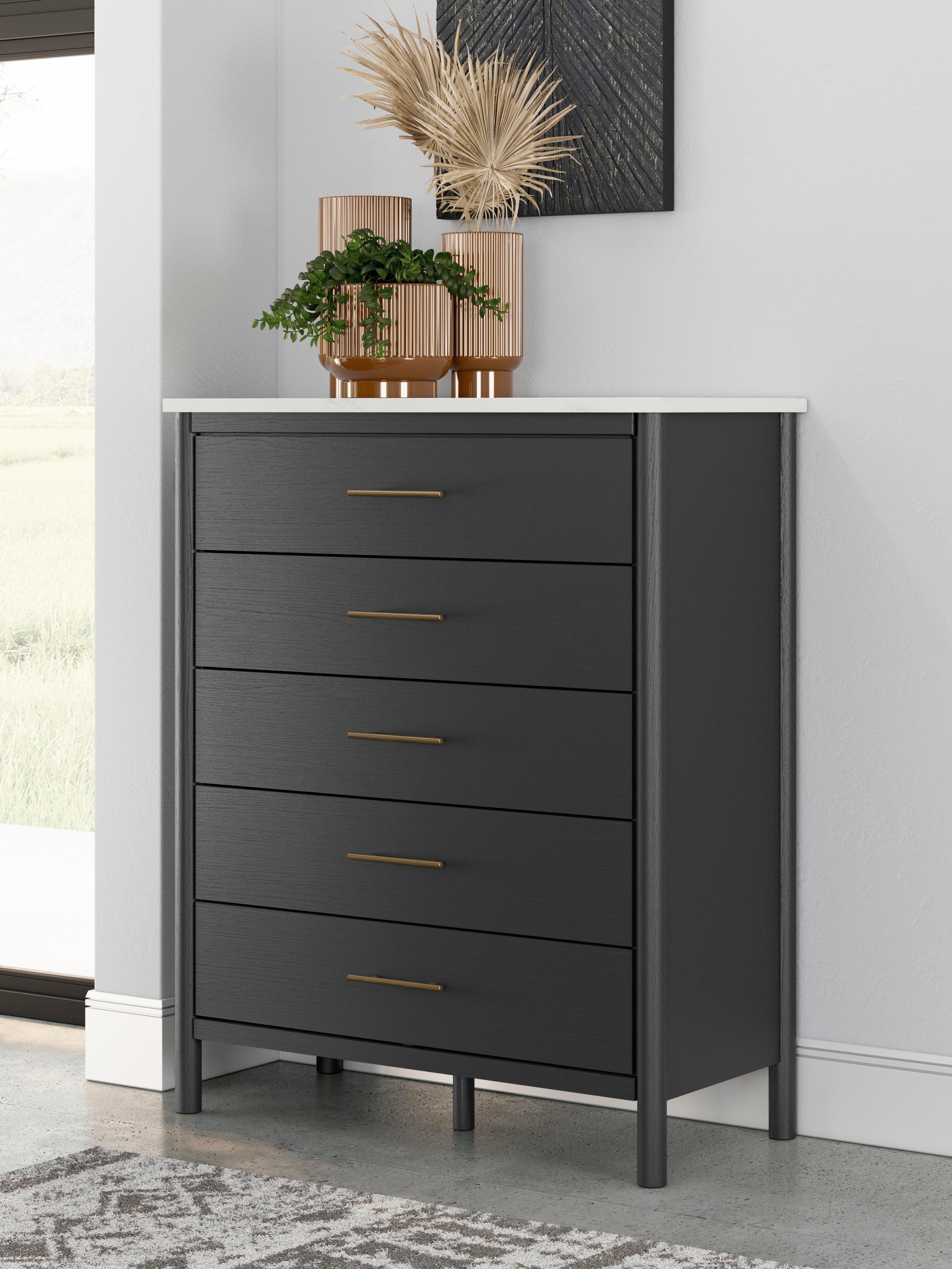 Click here for Cadmori 5 Drawer Chest of Drawers  Black/White prices