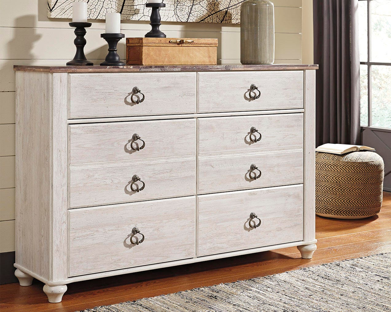 Click here for Willowton 6 Drawer Dresser  Whitewash prices