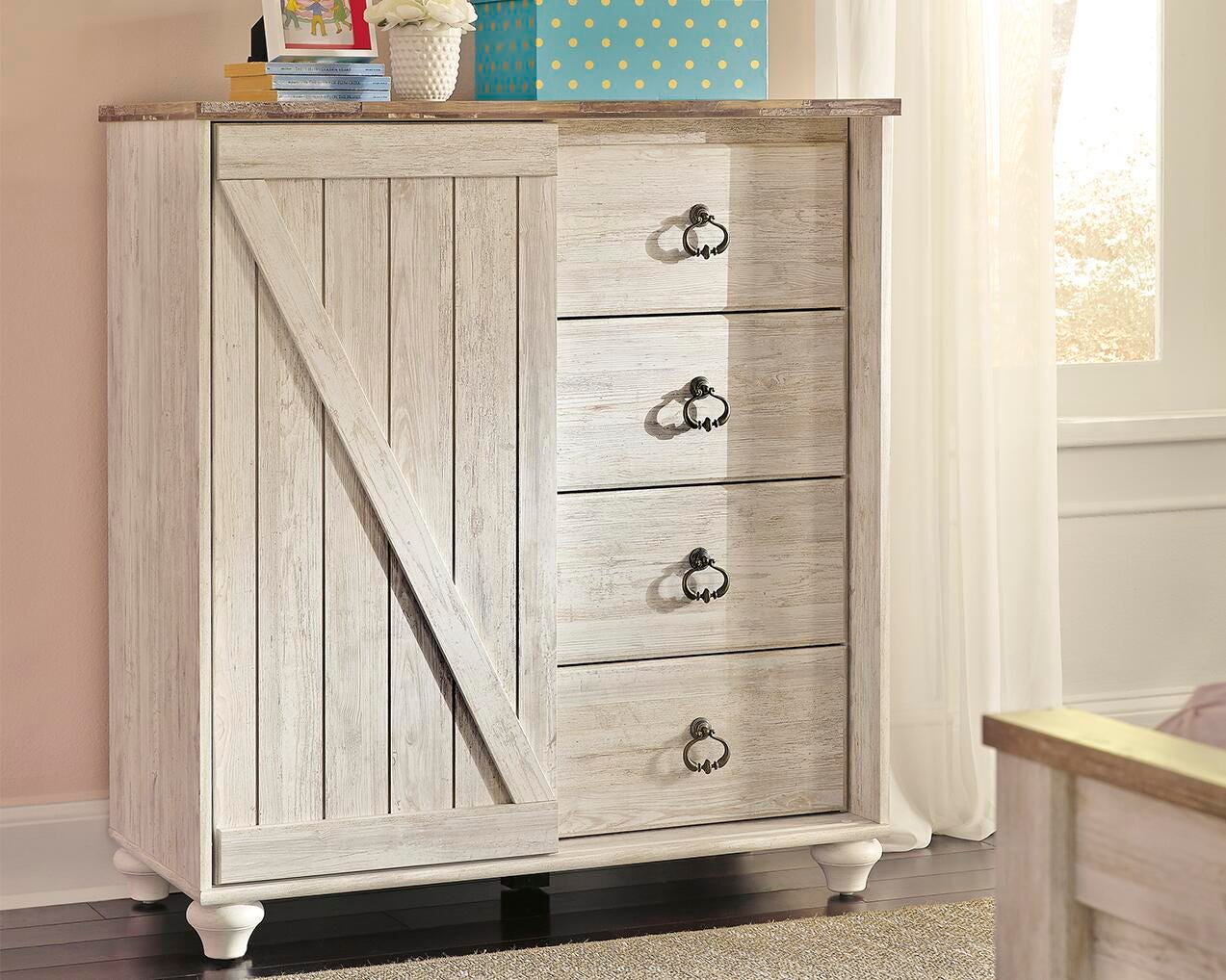 Click here for Willowton Dressing Chest  Whitewash prices
