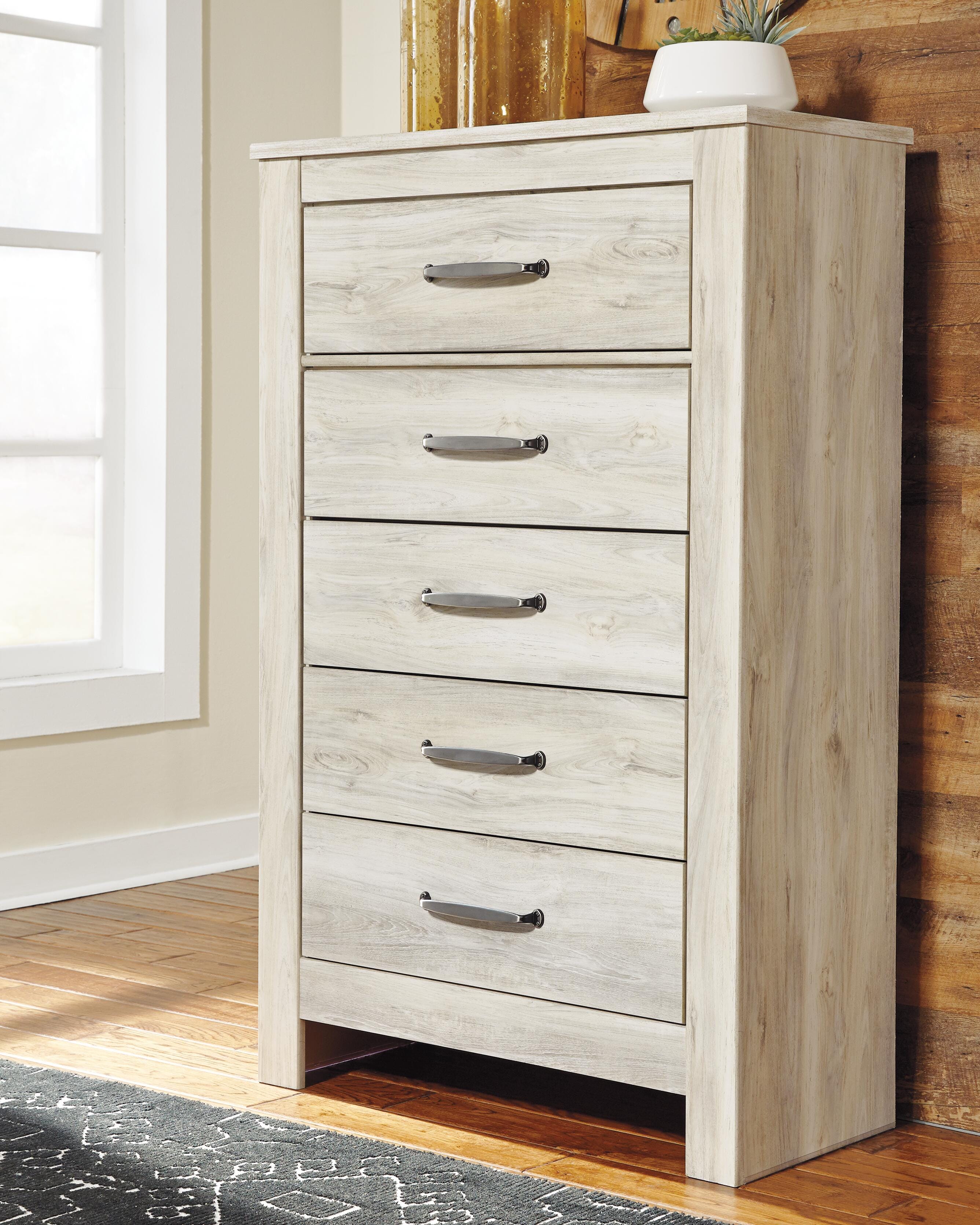 Click here for Bellaby 5 Drawer Chest of Drawers  Whitewash prices