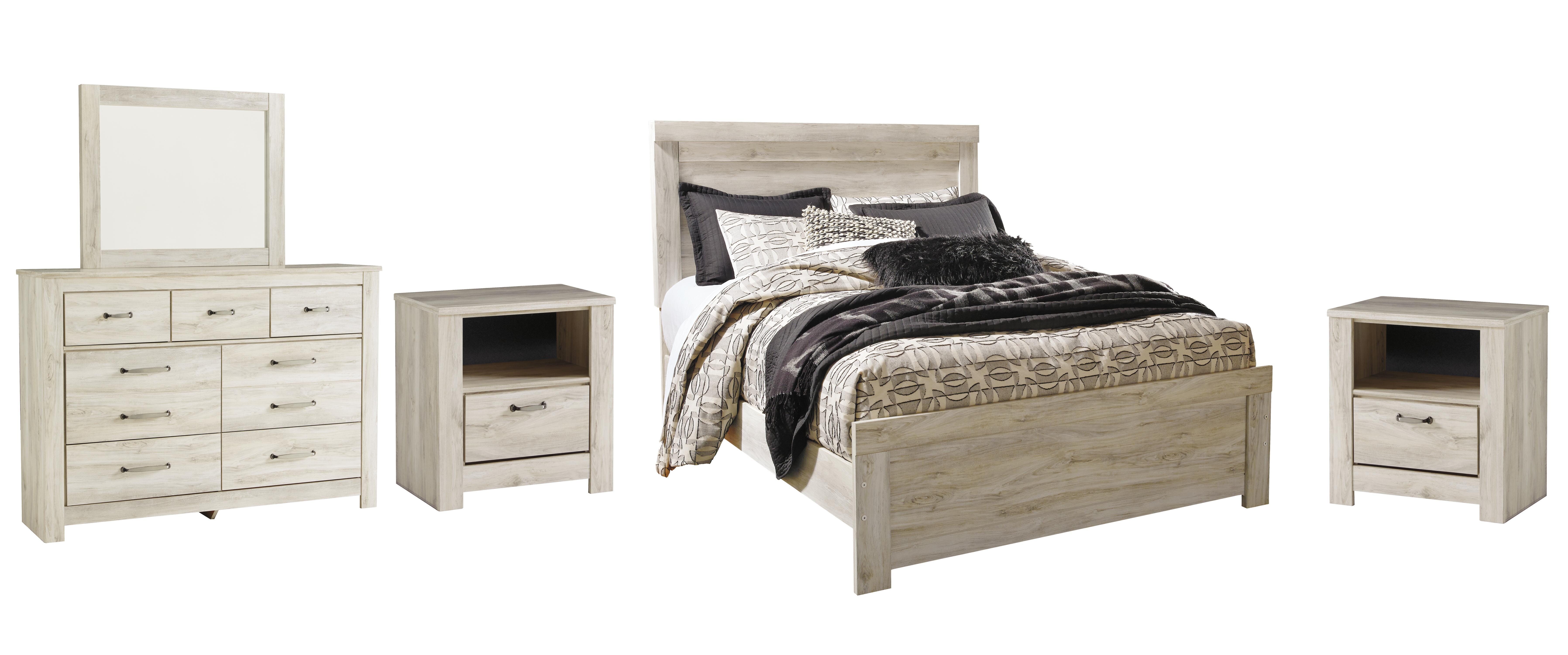 Click here for Bellaby Queen Panel Bed with Mirrored Dresser and... prices