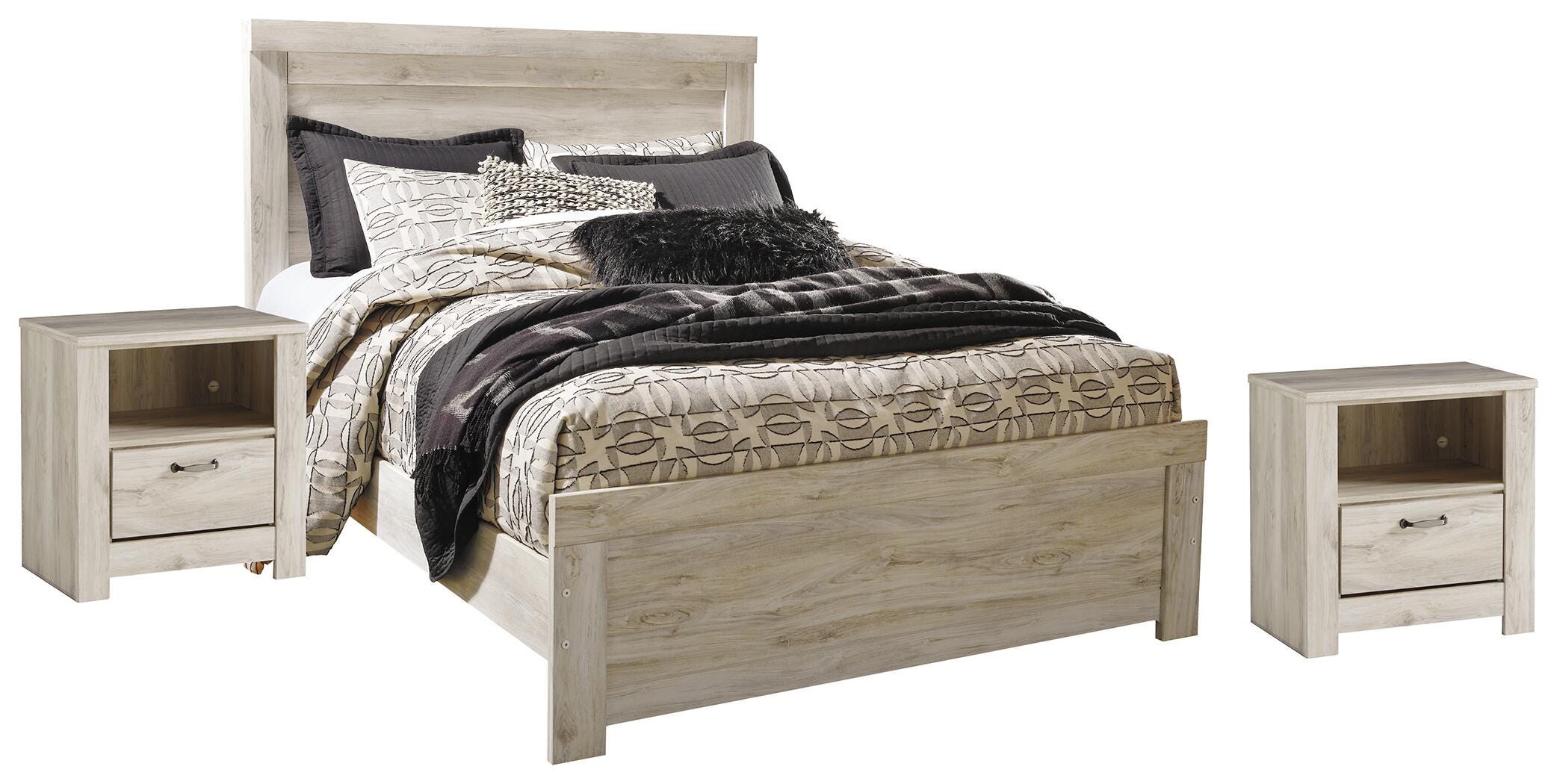 Click here for Bellaby Queen Panel Bed with 2 Nightstands  Whitew... prices