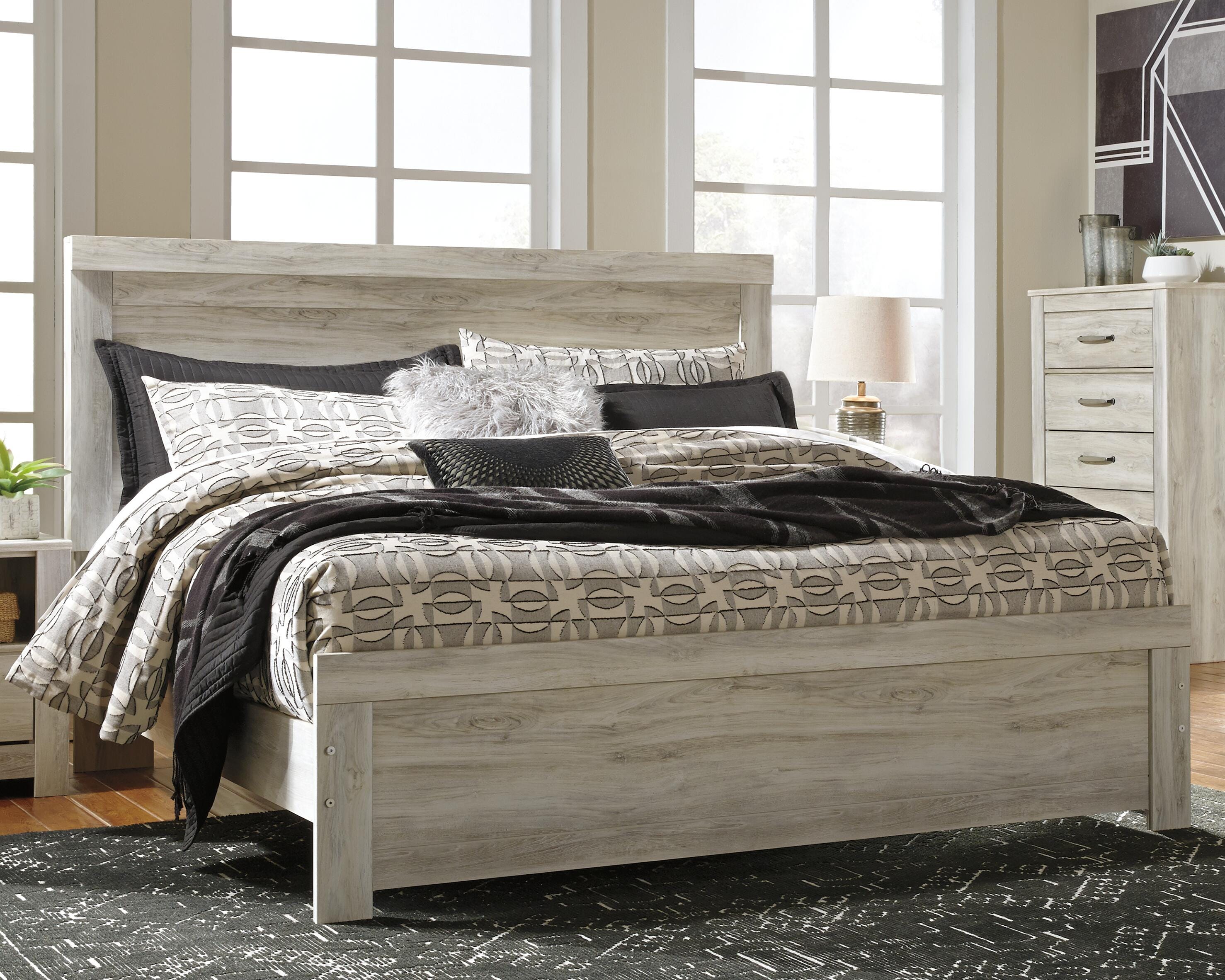 Click here for Bellaby King Panel Bed  Whitewash prices