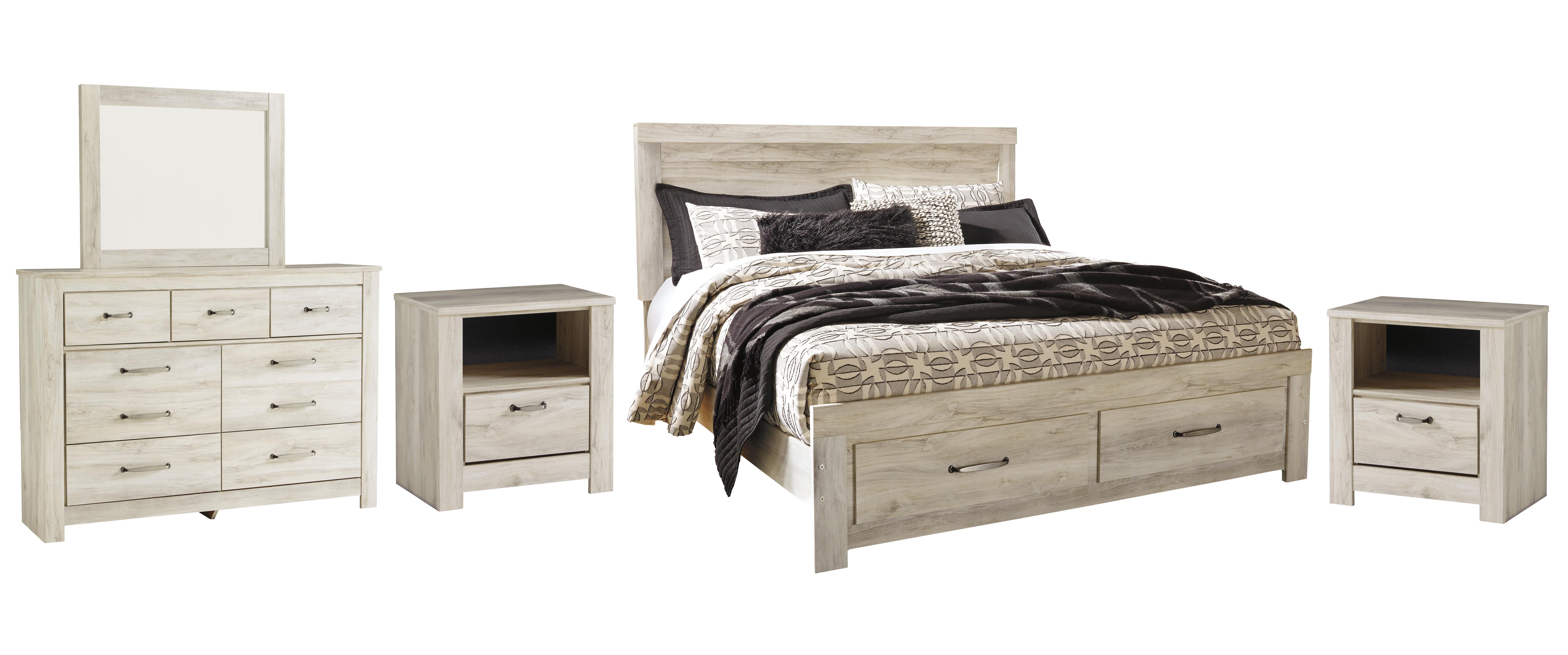 Click here for Bellaby King Platform Bed with 2 Storage Drawers w... prices