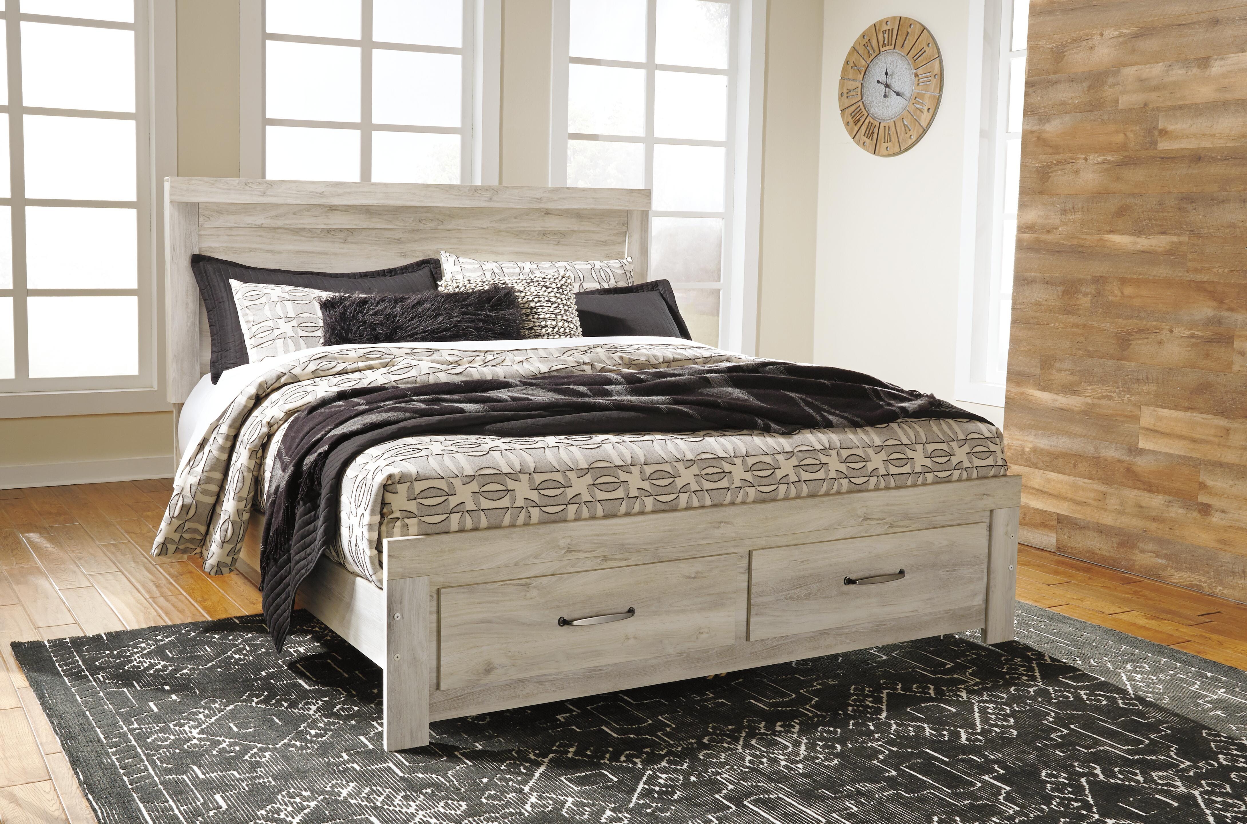 Click here for Bellaby King Platform Bed with 2 Storage Drawers... prices