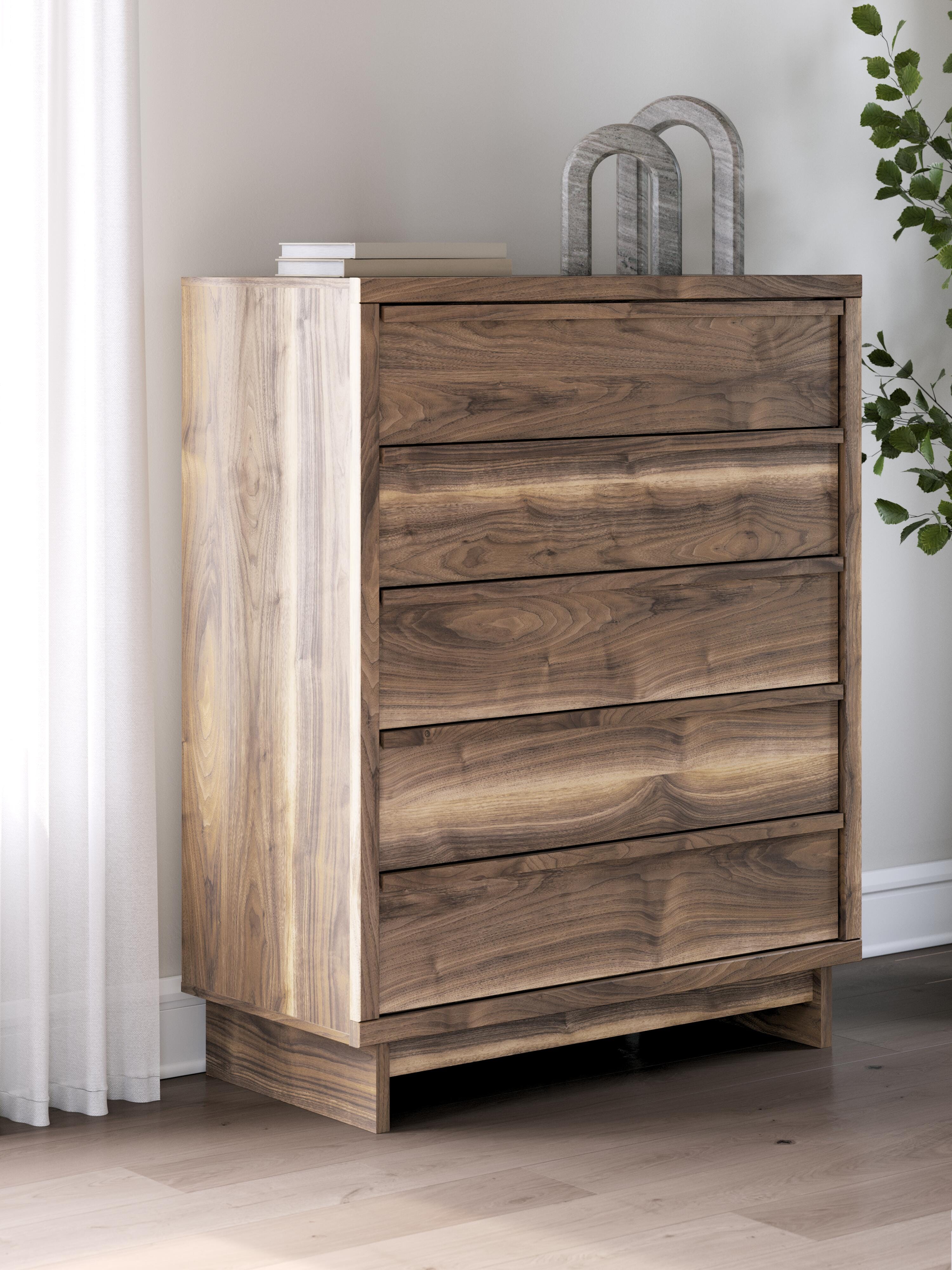 Click here for Zadilyn 5 Drawer Chest of Drawers  Brown prices
