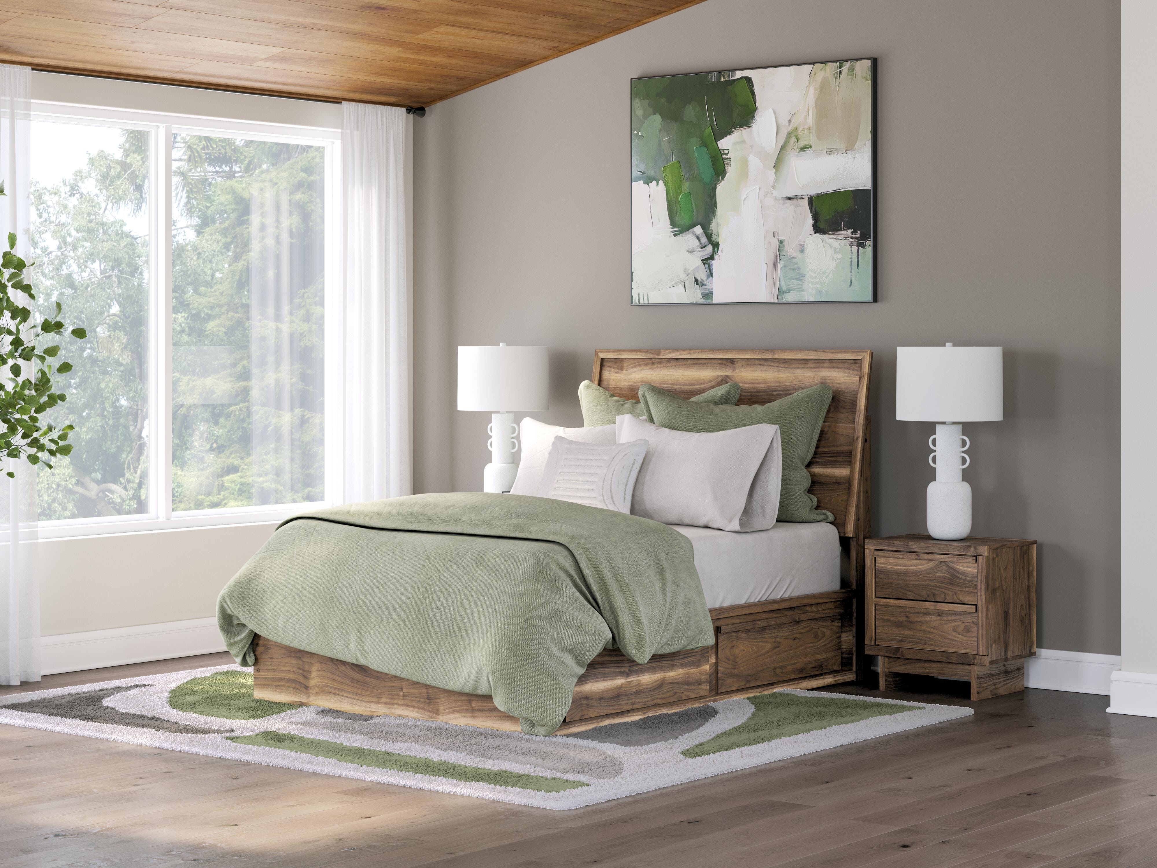 Click here for Zadilyn Full Panel Bed with Storage  Brown prices