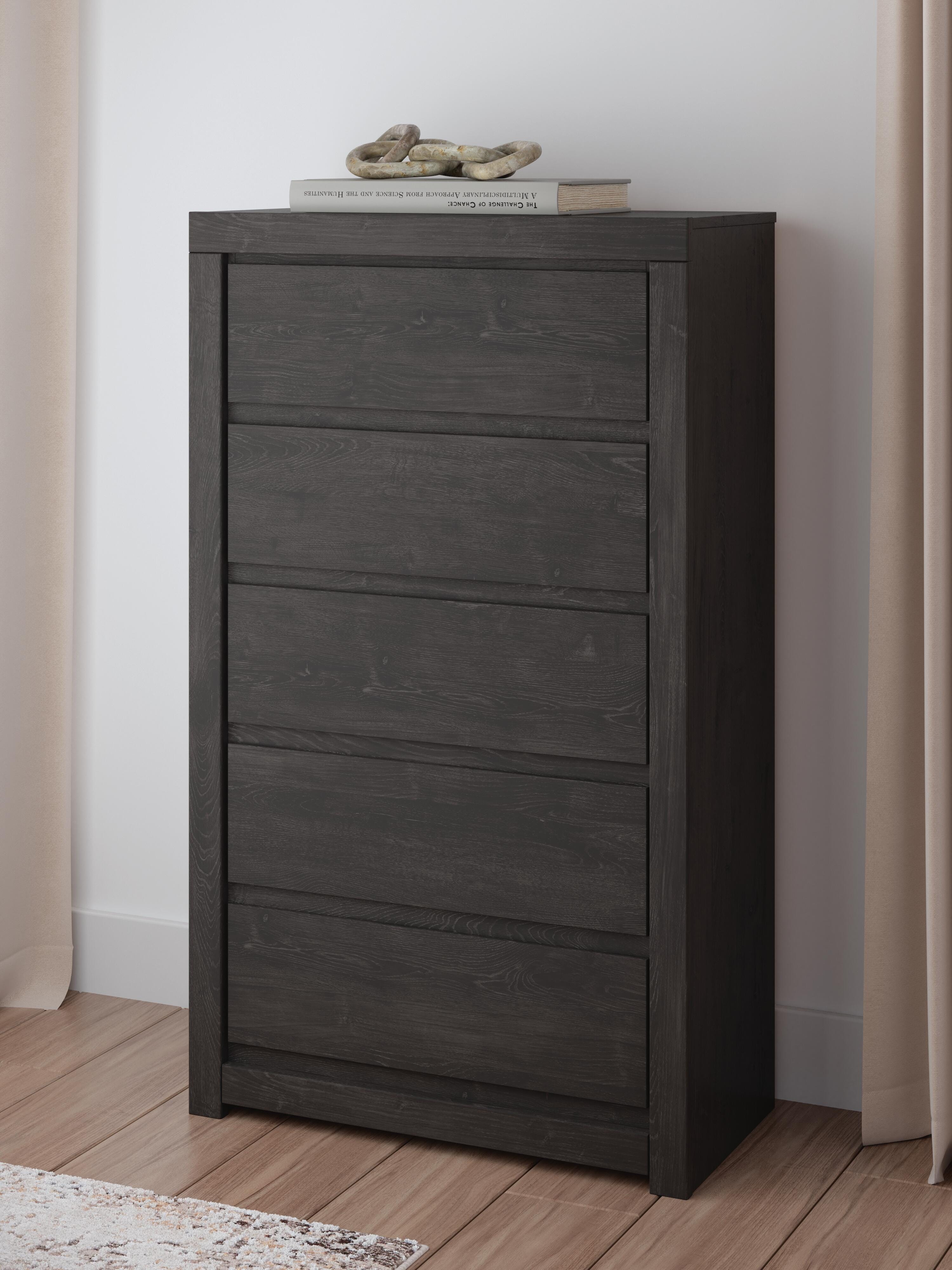 Click here for Parlayon 5 Drawer Chest of Drawers  Charcoal prices