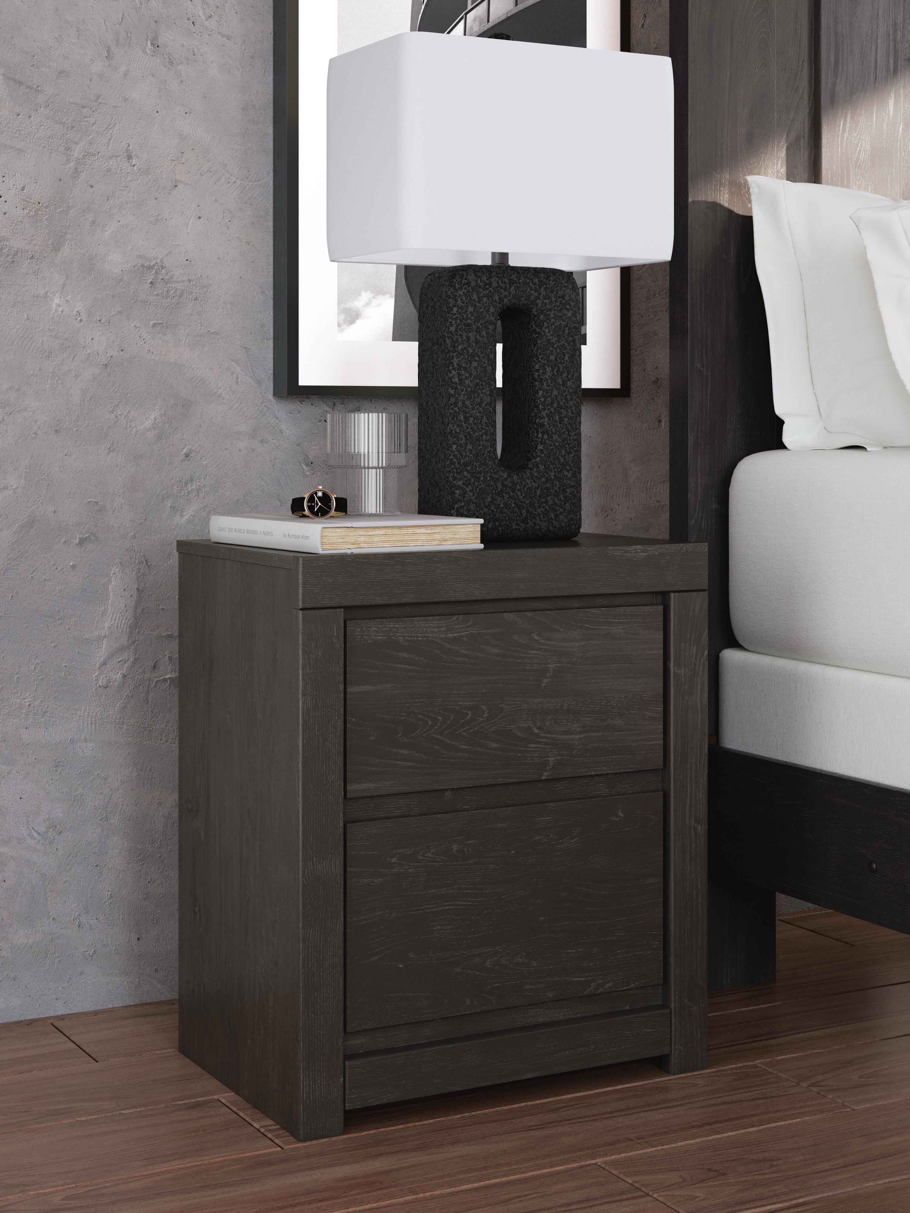 Click here for Parlayon 23 2 Drawer Charging Nightstand  Charcoal prices