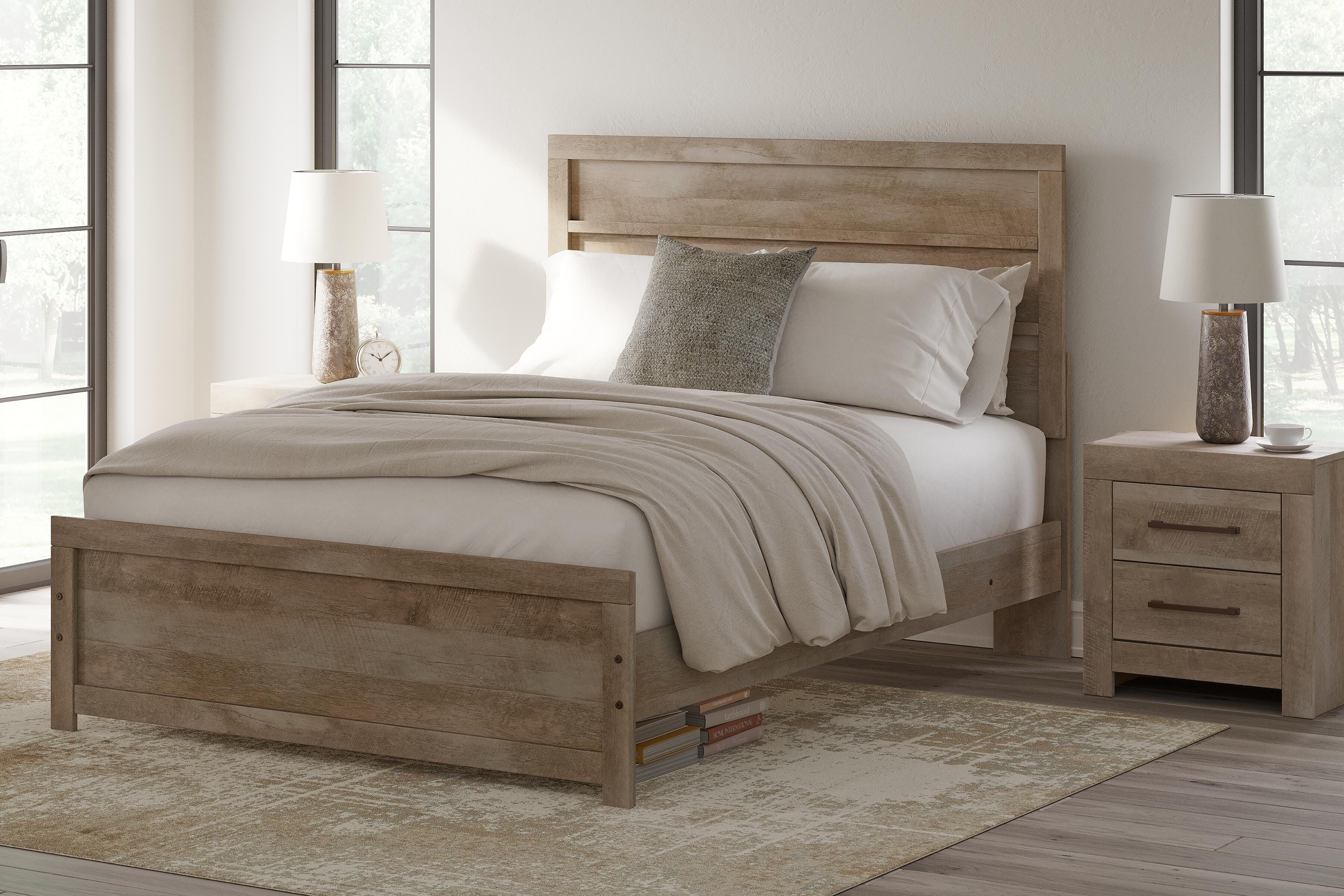 Click here for Gachester Queen Panel Bed  Tan prices