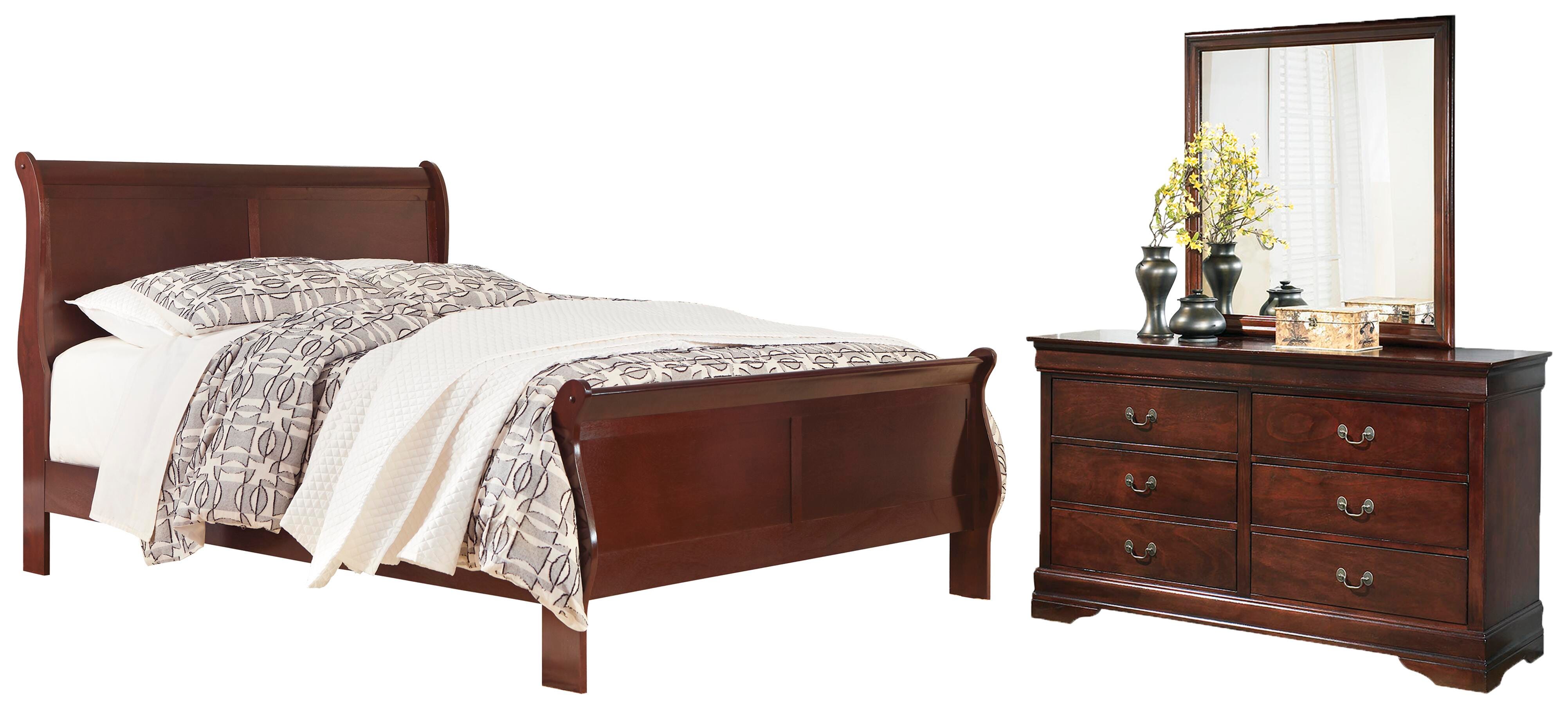 Click here for Alisdair Queen Sleigh Bed with Mirrored Dresser  R... prices