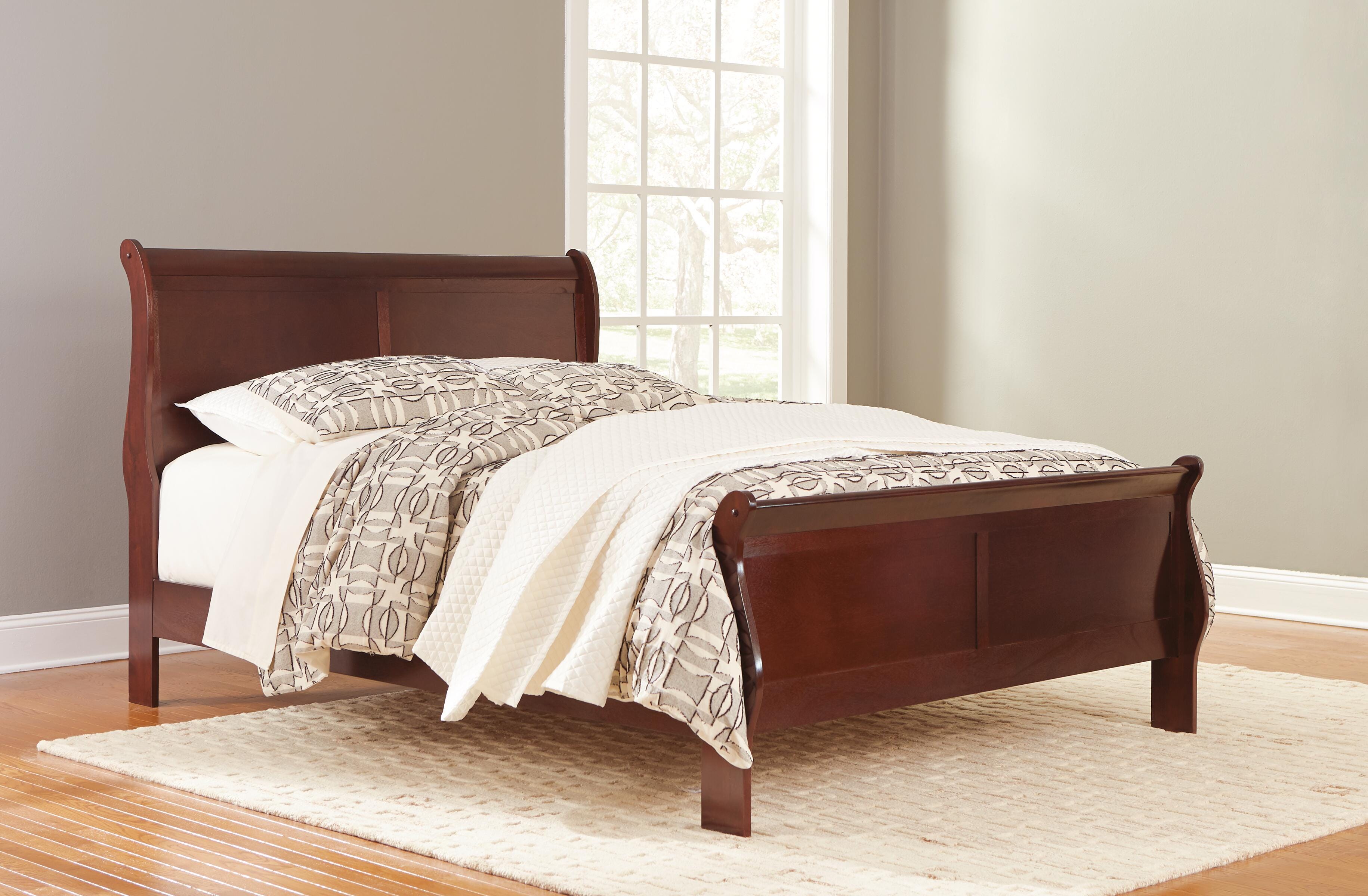 Click here for Alisdair Queen Sleigh Bed  Reddish Brown prices