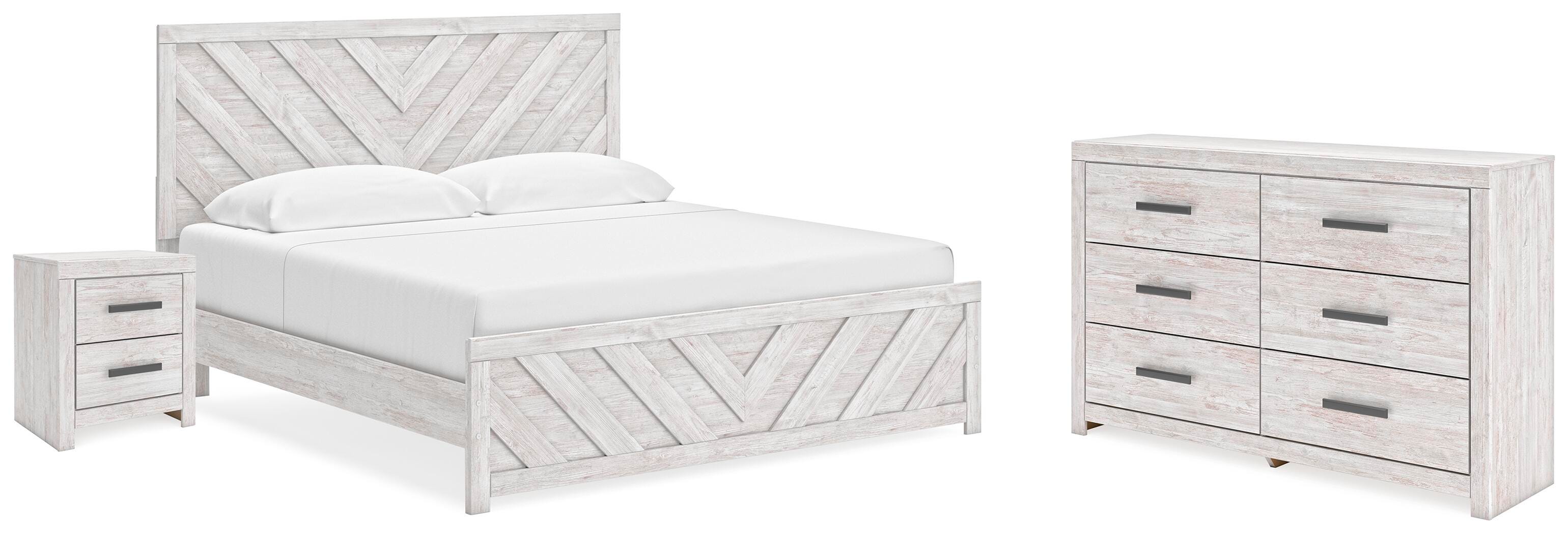 Click here for Cayboni King Panel Bed with Dresser and Nightstand... prices