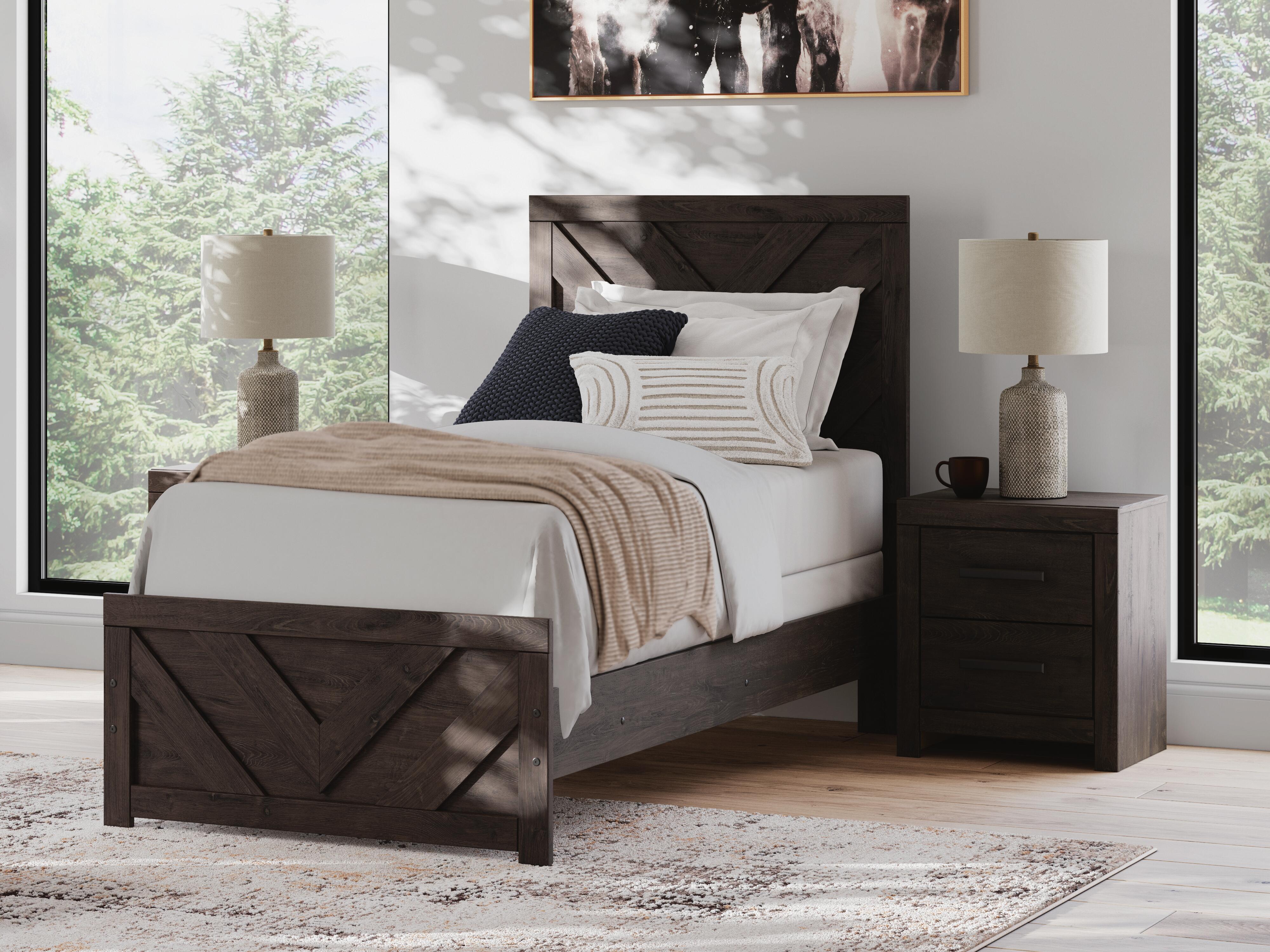 Click here for Prendonea Twin Panel Bed  Charcoal prices