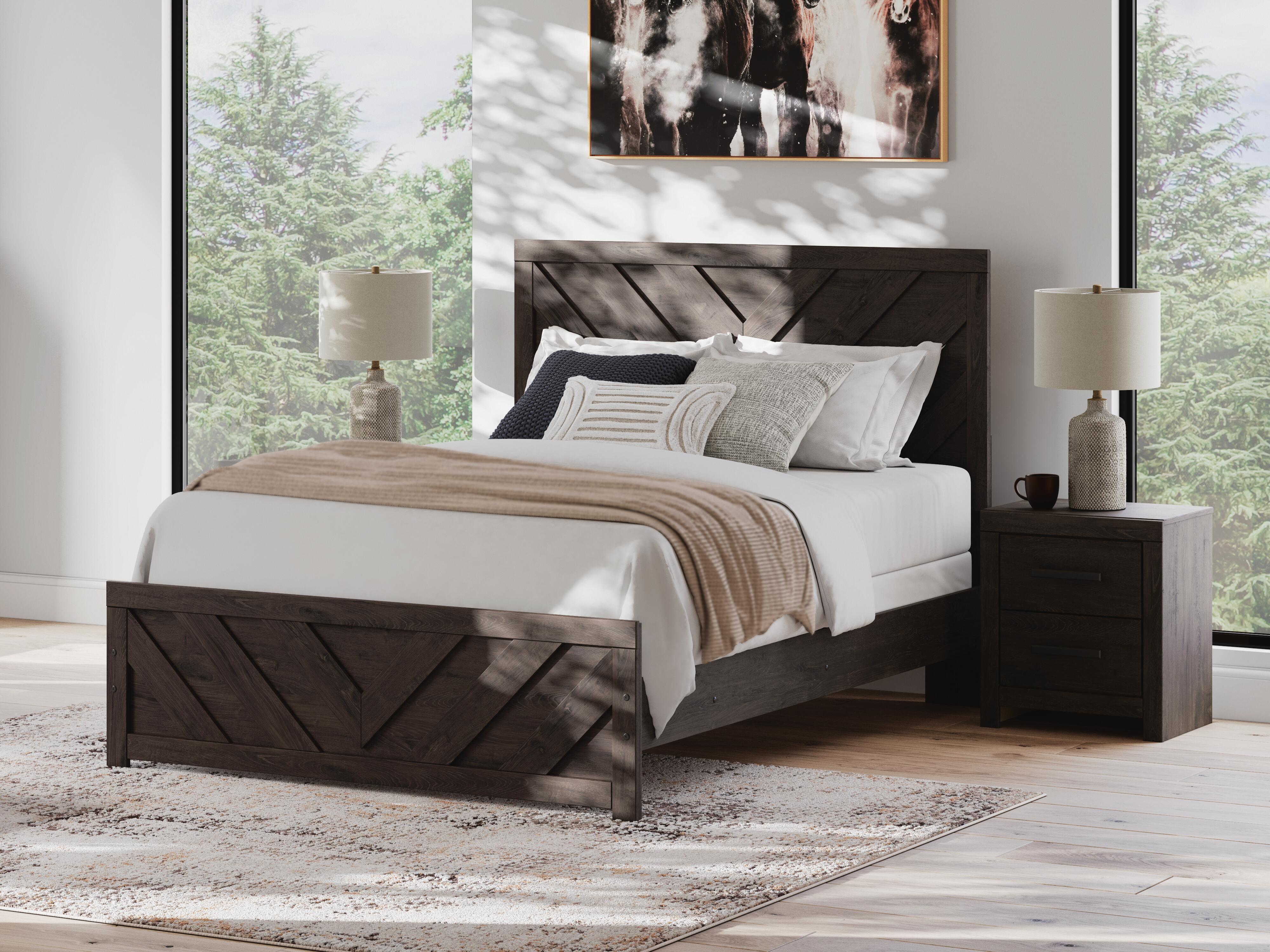 Click here for Prendonea Queen Panel Bed  Charcoal prices