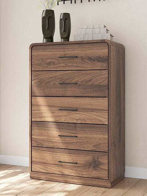 Click here for Hollinaze Chest of Drawers  Walnut Brown prices