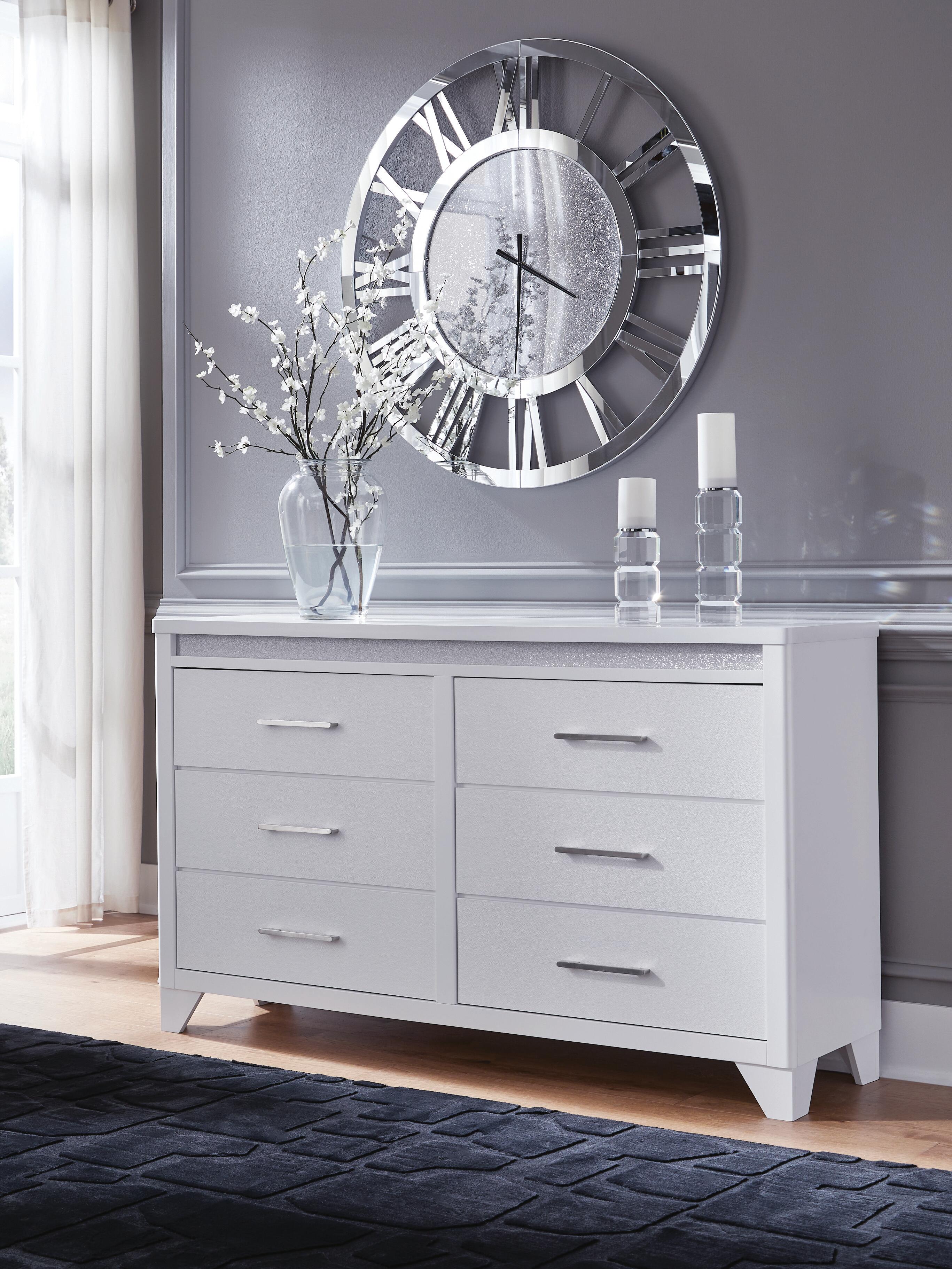 Click here for Frostlyn 6 Drawer Dresser  White prices