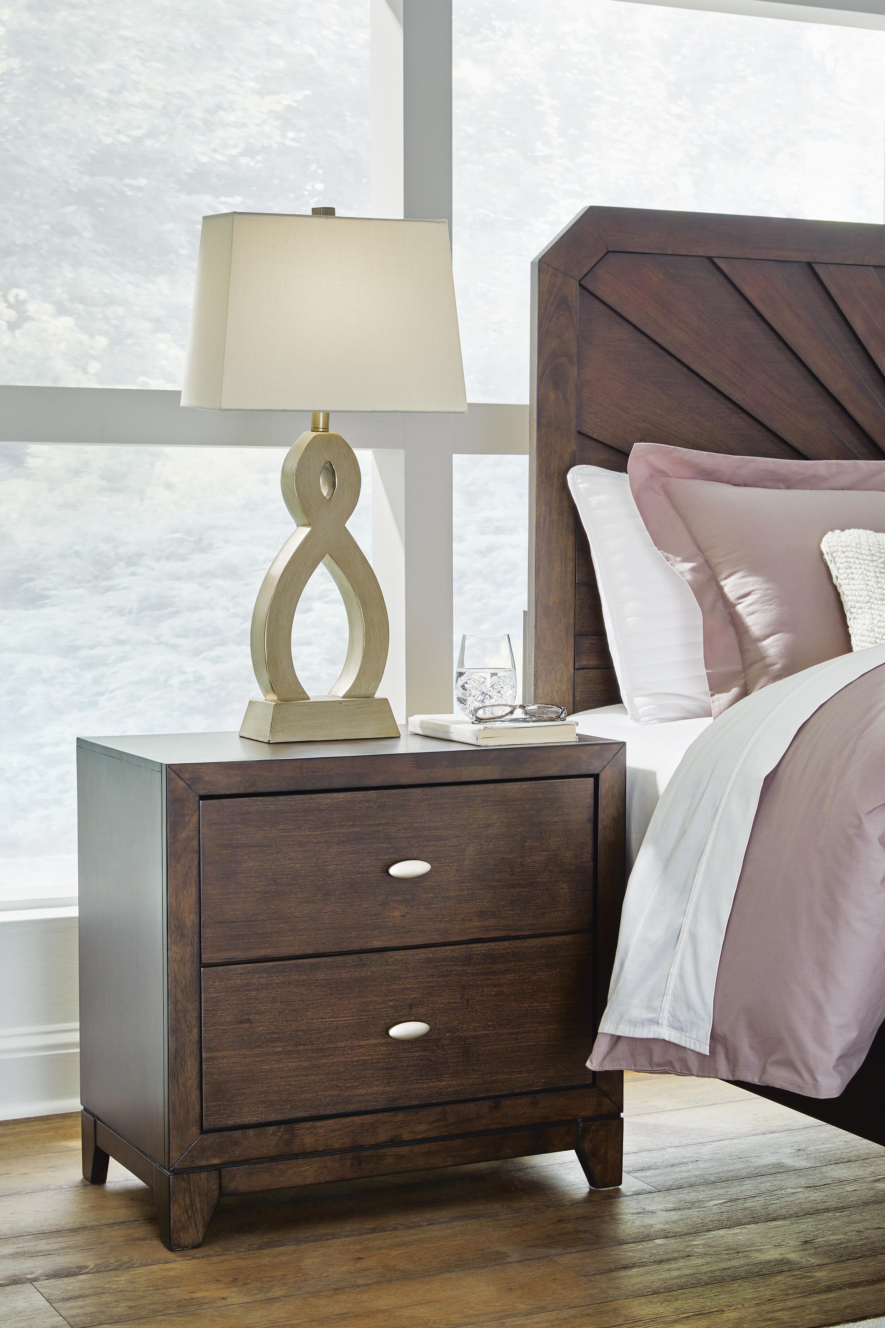 Click here for Tandisport 26 2 Drawer Nightstand  Dark Brown prices