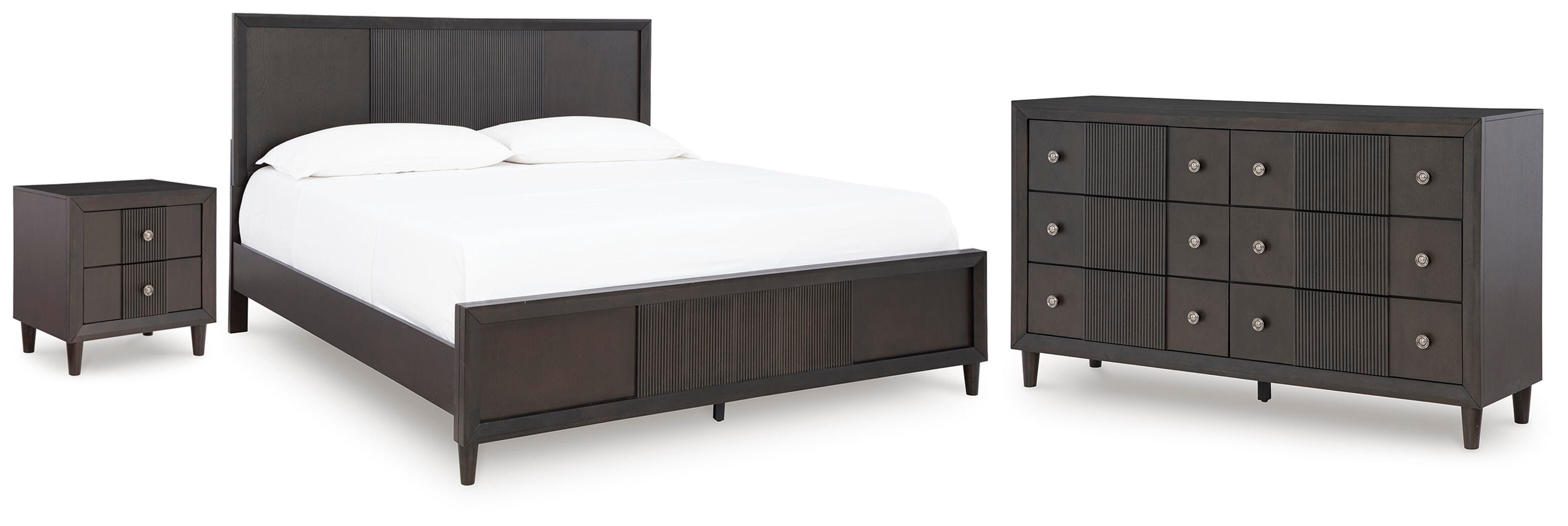 Click here for Urbantrack King Panel Bed with Dresser and Nightst... prices