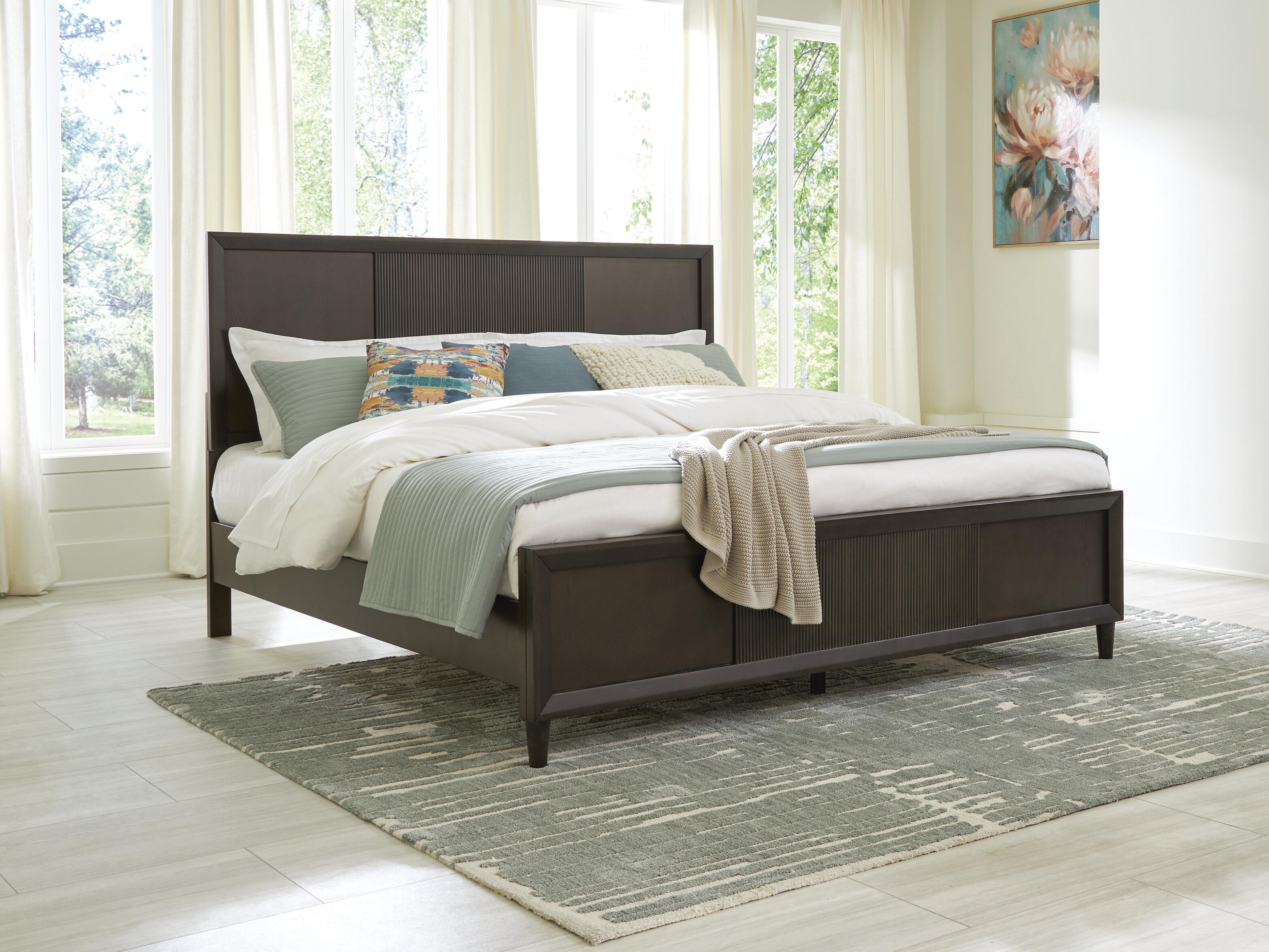 Click here for Urbantrack King Panel Bed  Dark Brown prices
