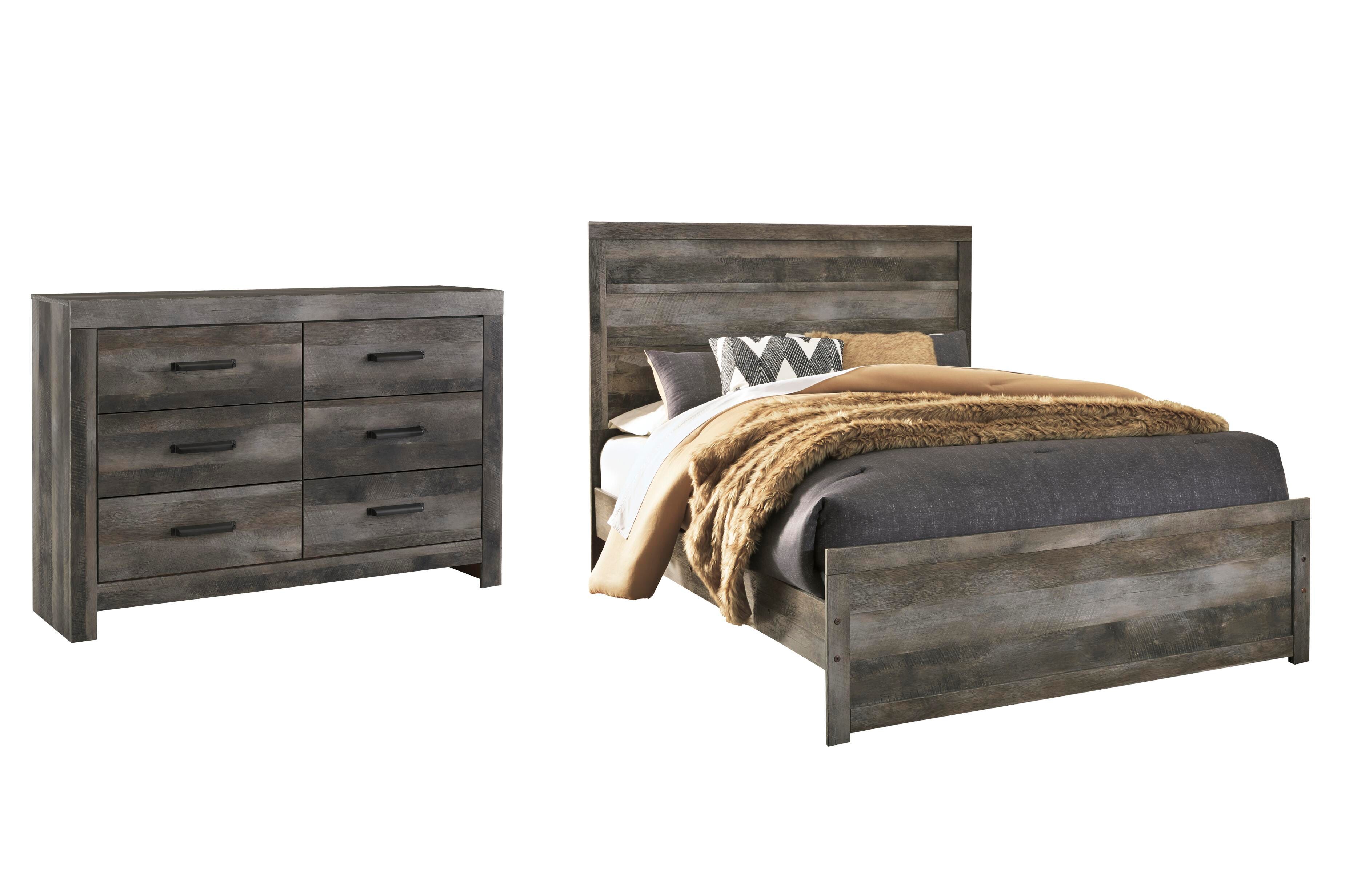 Click here for Wynnlow Queen Panel Bed with Dresser  Gray prices