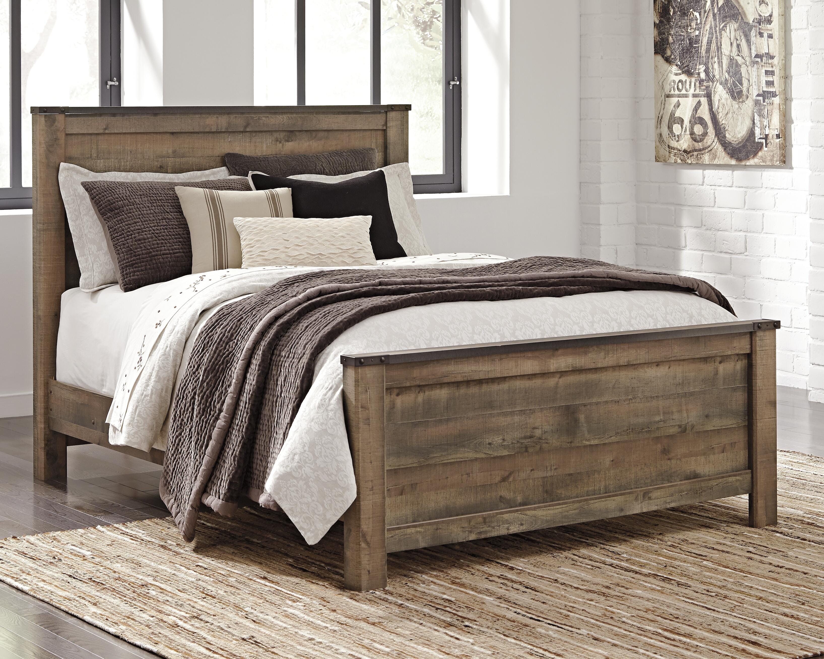 Click here for Trinell Queen Panel Bed  Brown prices
